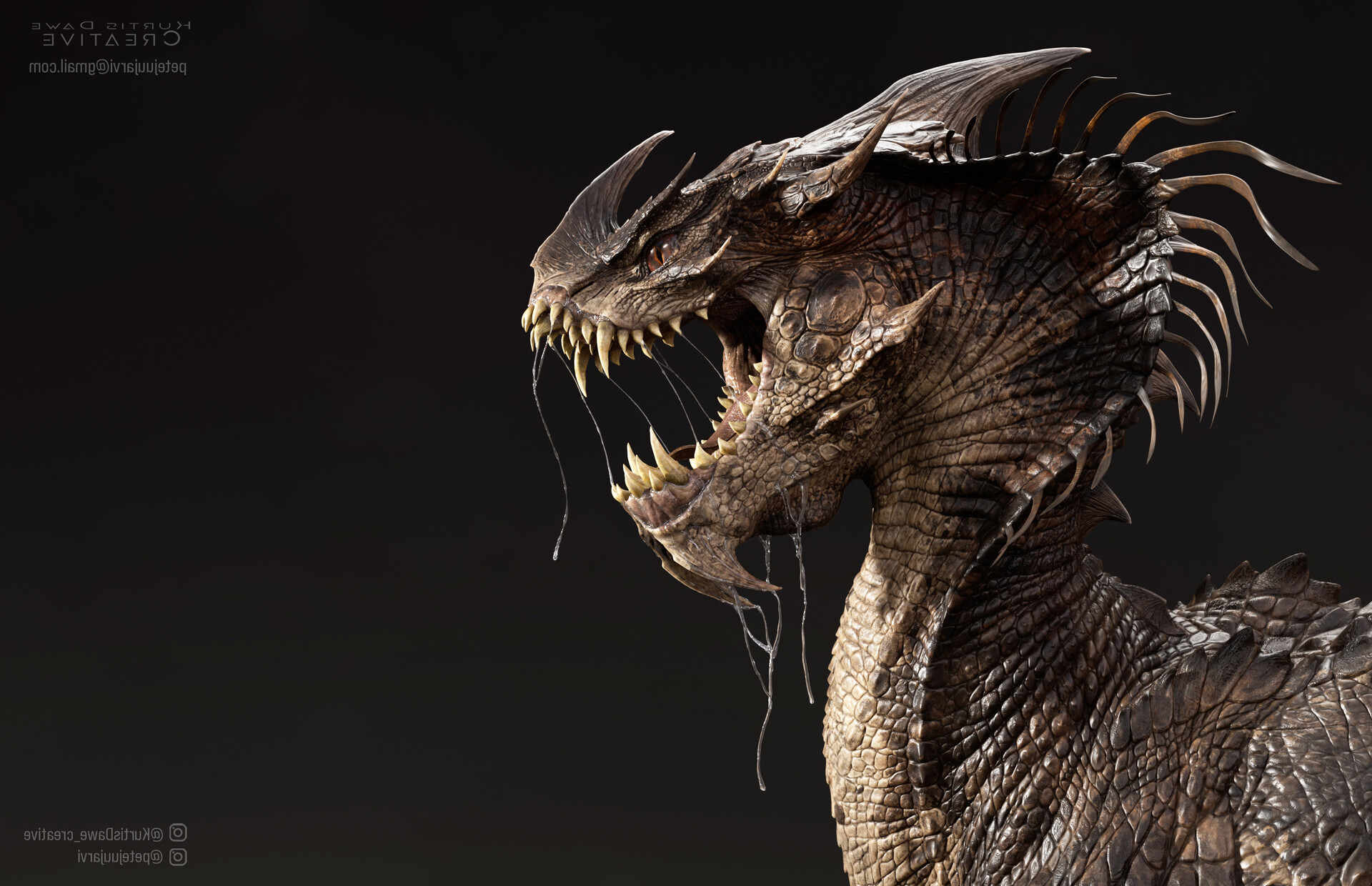 ArtStation - Razorback Whiptail Collab With Kurtis Dawe