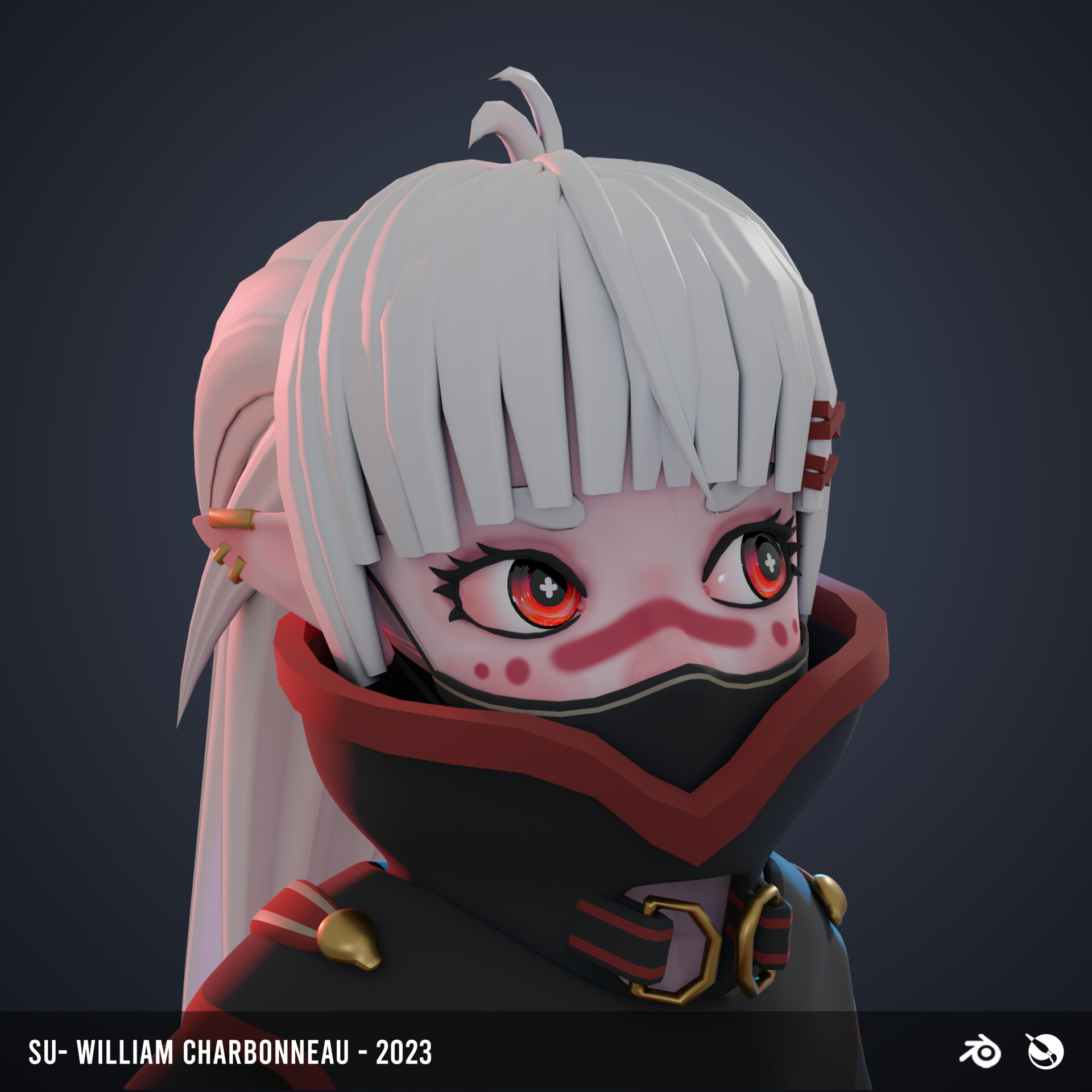 ArtStation - Su - Samurai Girl