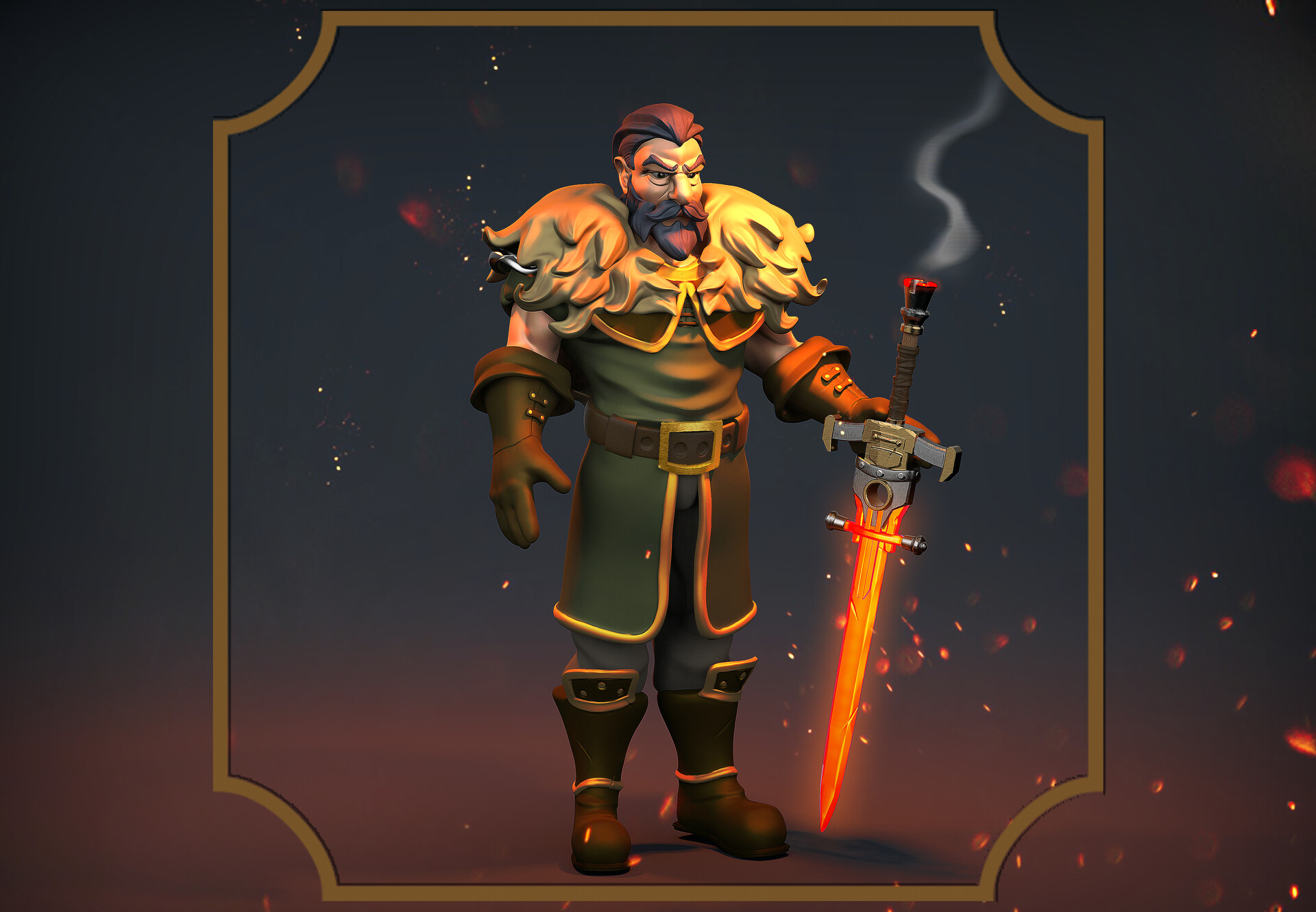 ArtStation - Sword Master Erland and his "Blade Killer"