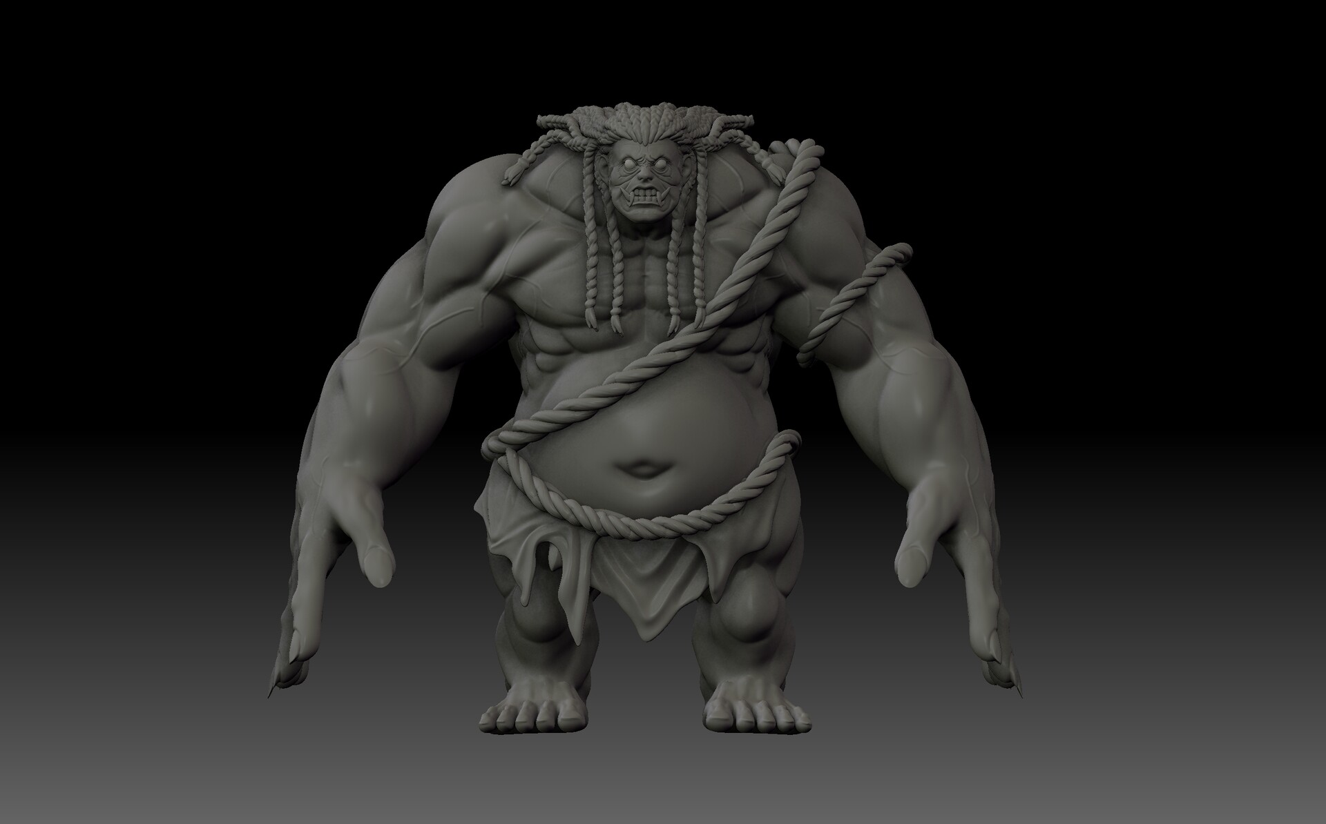 ArtStation - giant green monster