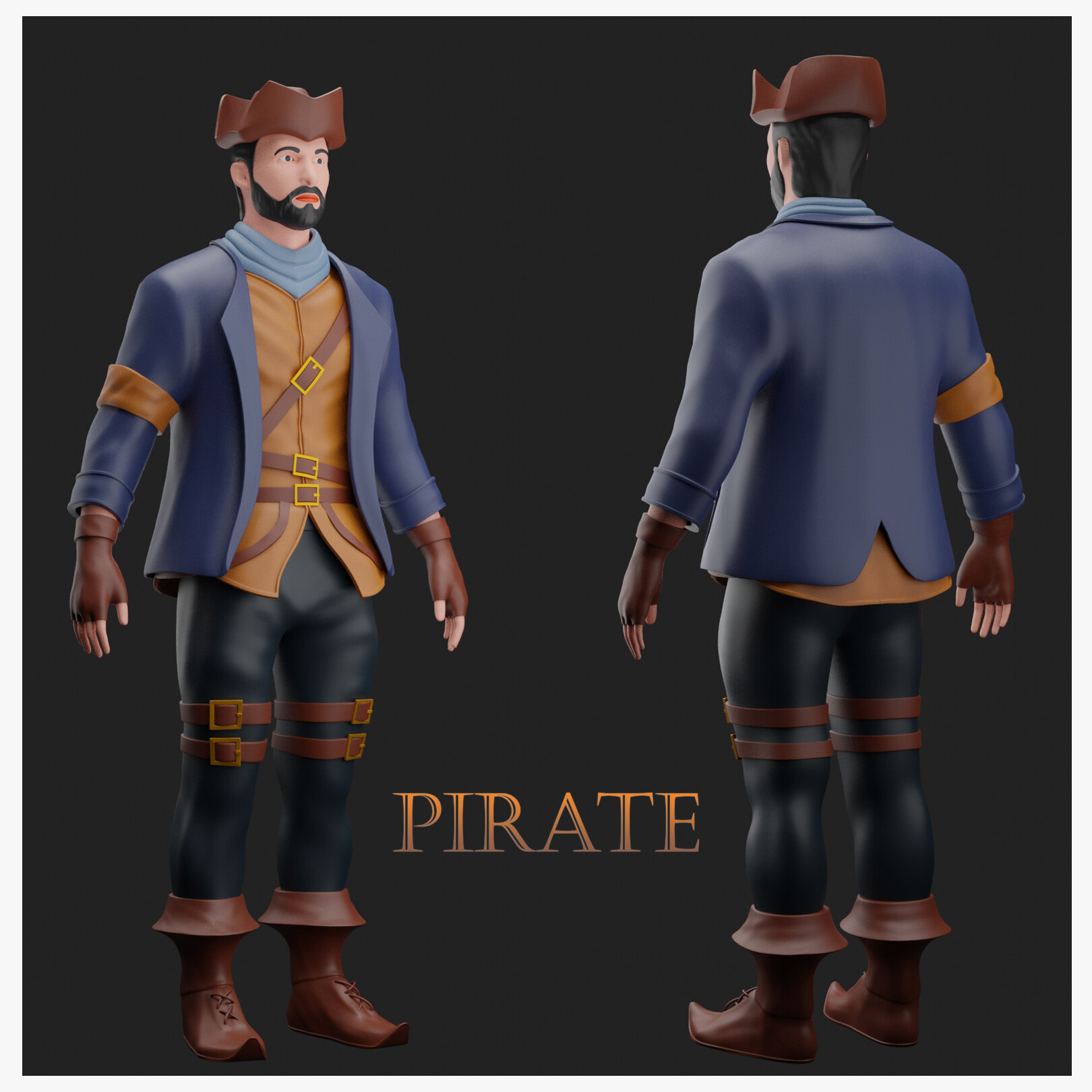 ArtStation - Pirate 3D Model