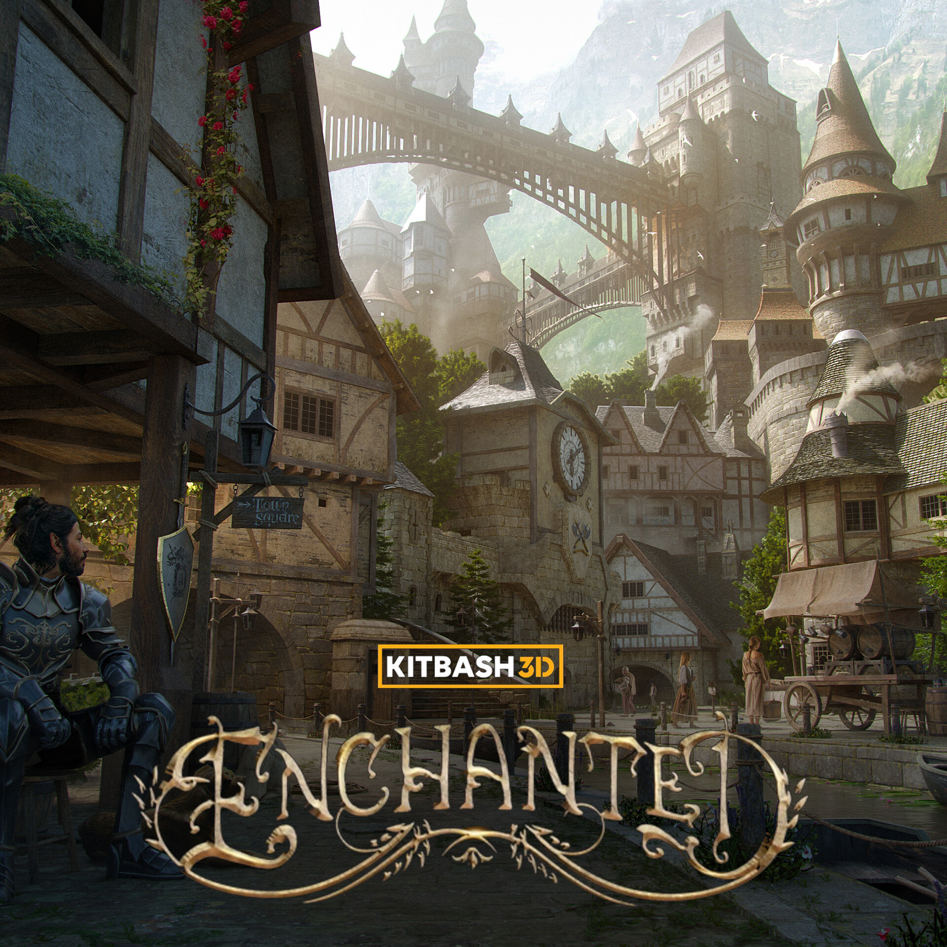 ArtStation - "Enchanted"- Kitbash3D Cover Art