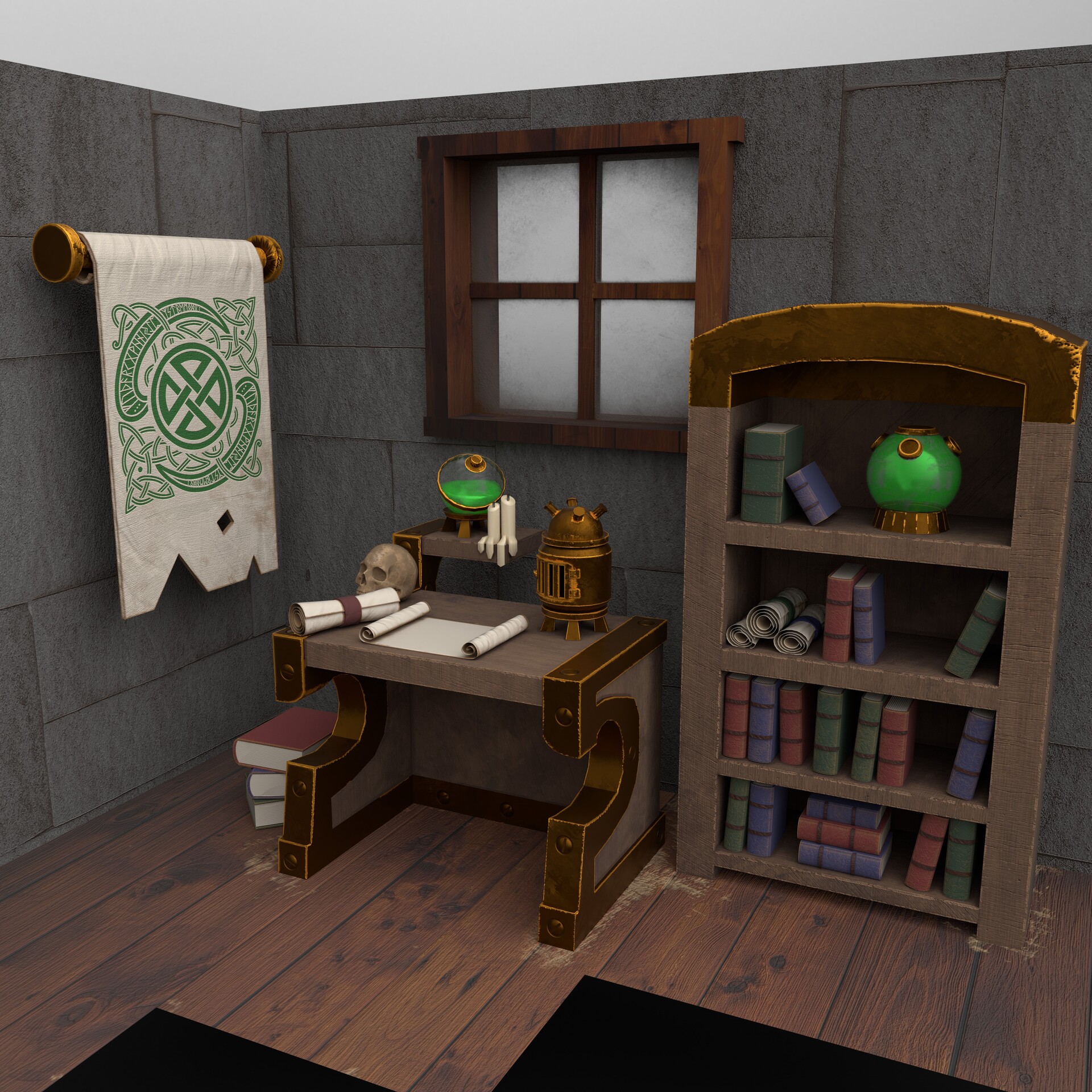 ArtStation - Alchemy Desk