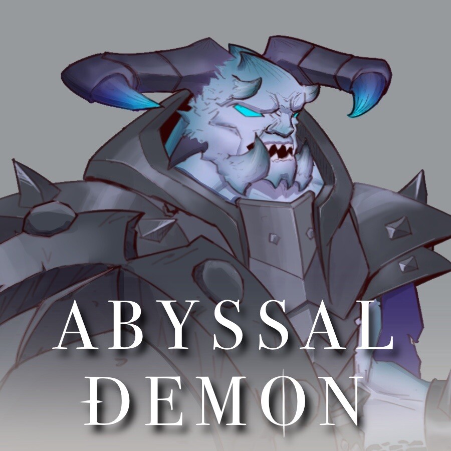 ArtStation - Abyssal Demon: Demon Warrior