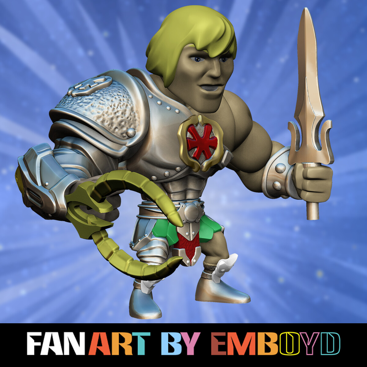 ArtStation - Snake Armor He-Man Eternia Minis Style
