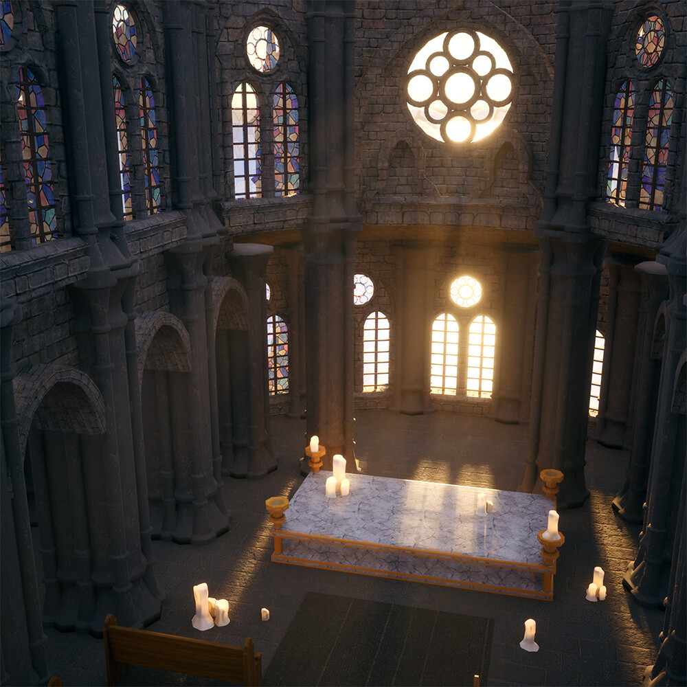 ArtStation - Balancing Cathedral Inside