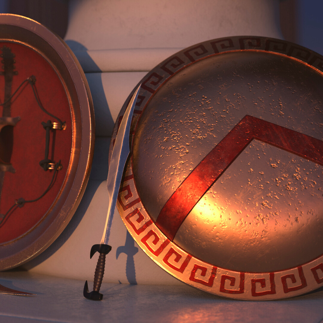 ArtStation - The sunset over Sparta