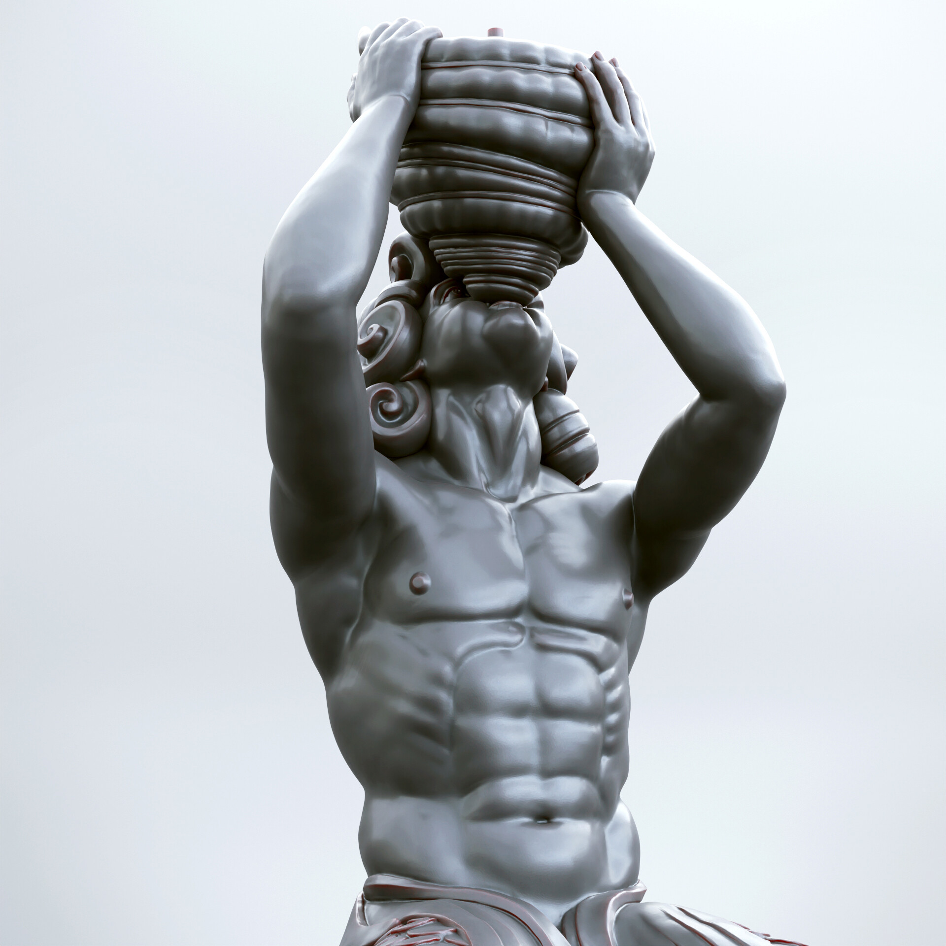 ArtStation - Triton Sculpture for Fountain