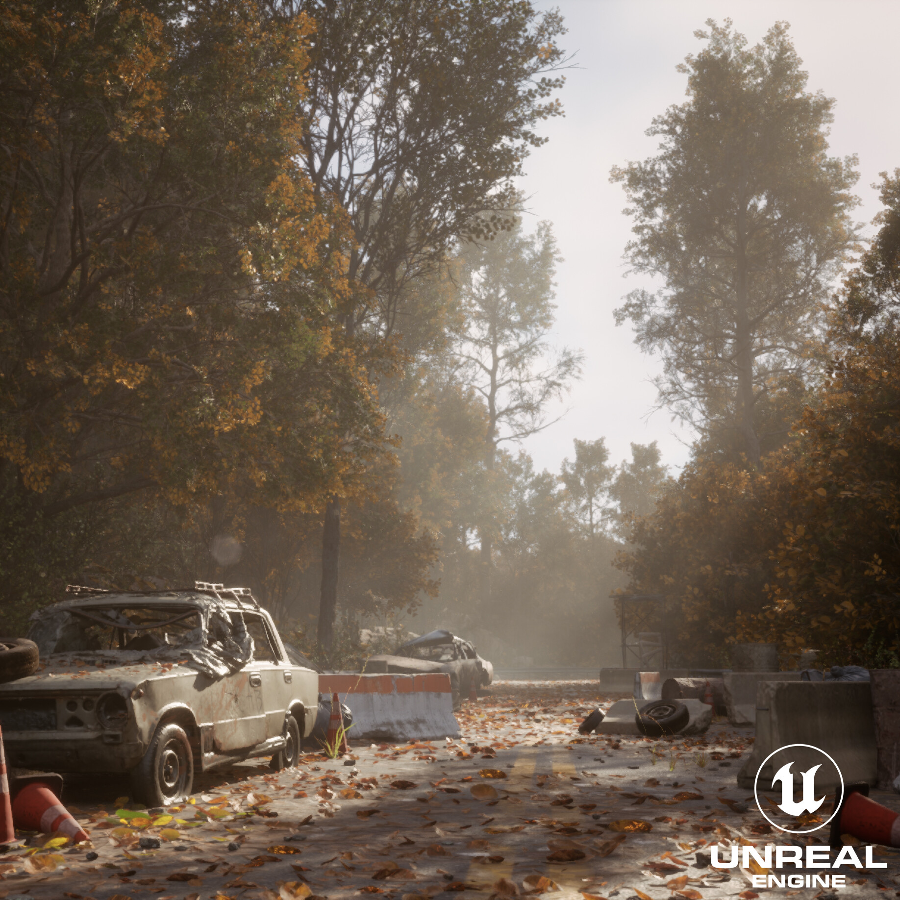 ArtStation - Abandoned country road - Unreal Engine 5 Realtime