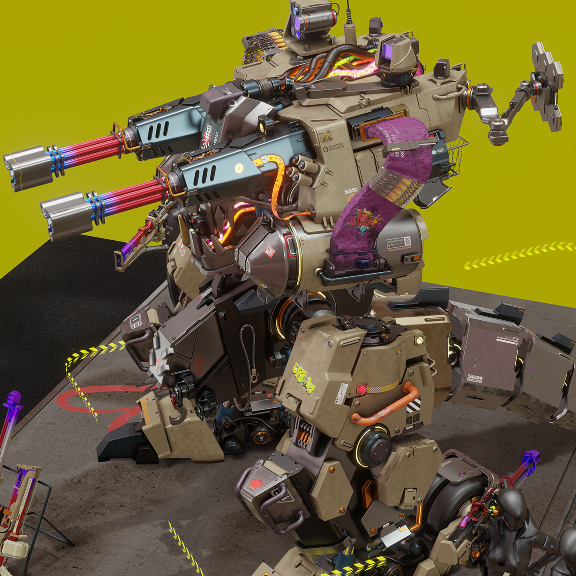 ArtStation - Mecha "Tyrannosaurus rex