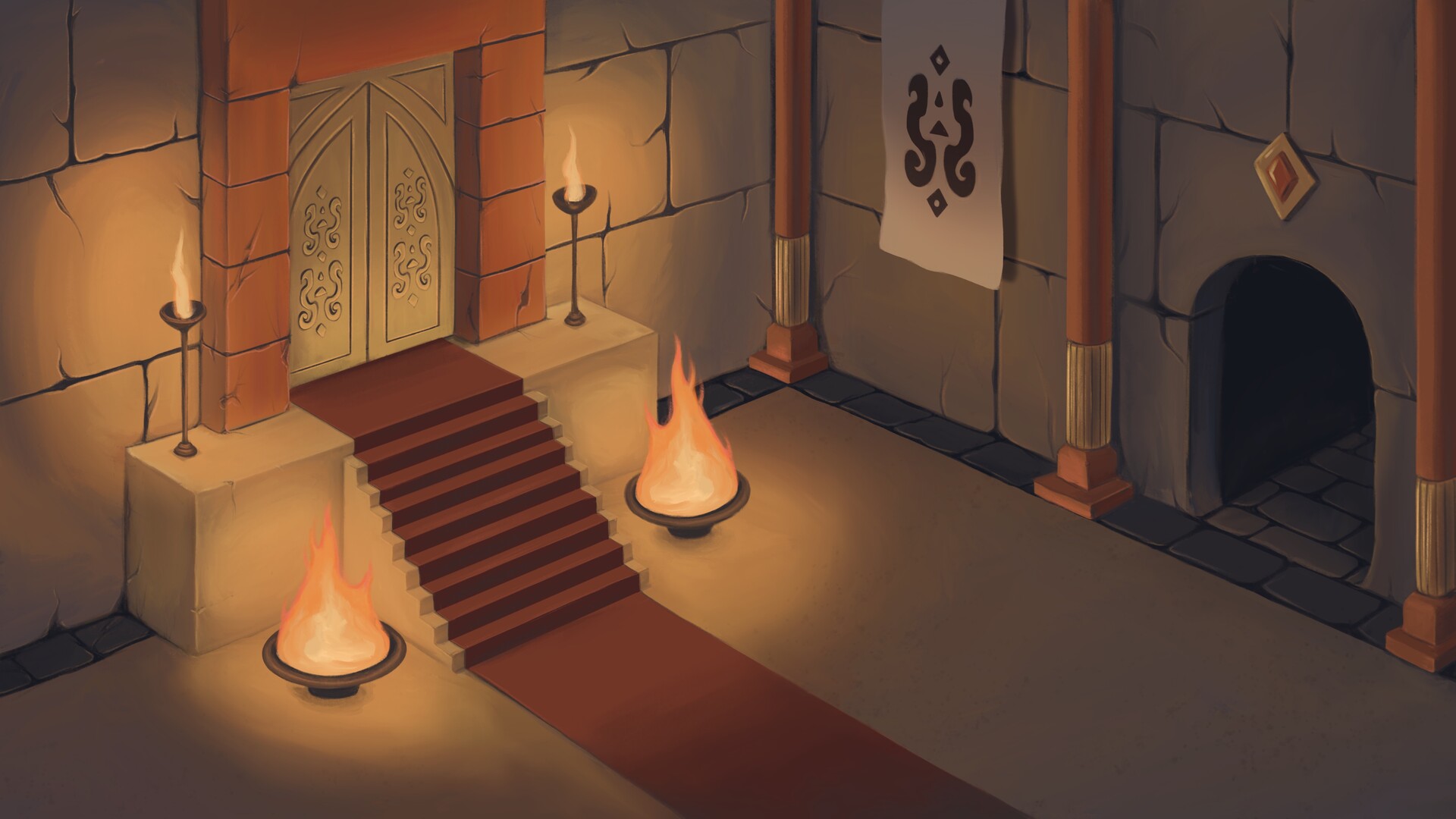 ArtStation - Fire Dungeon