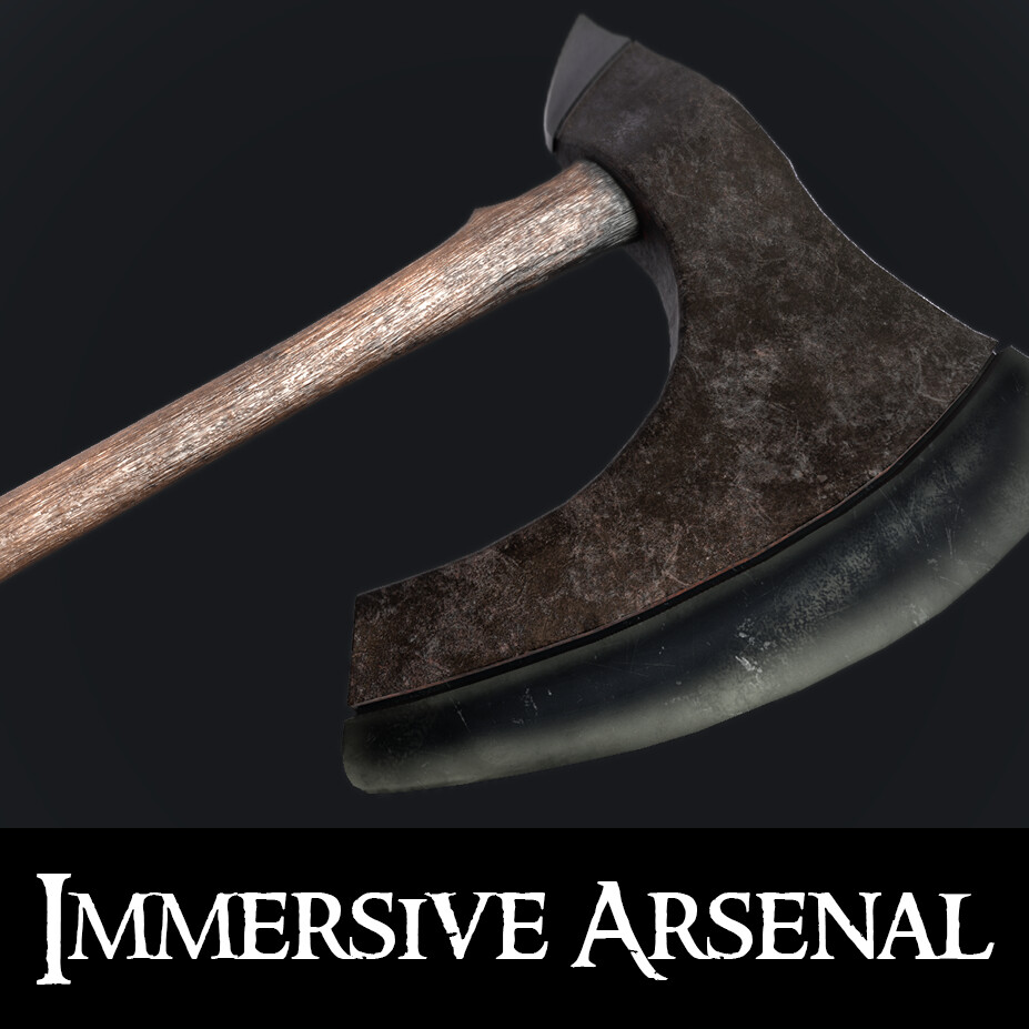 ArtStation - Heavy Iron Battleaxe - Immersive Arsenal