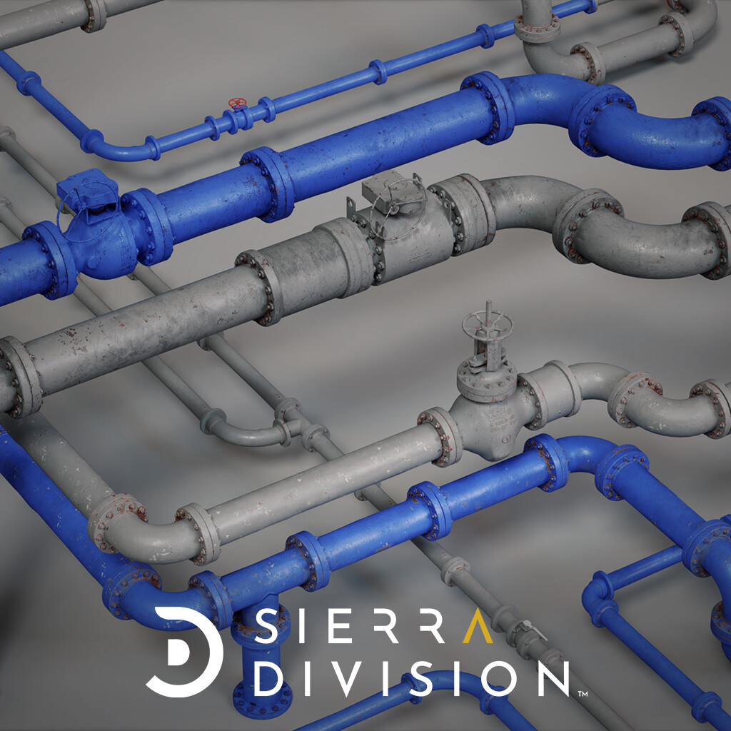 ArtStation - Industrial Oil Rig - Modular Pipes