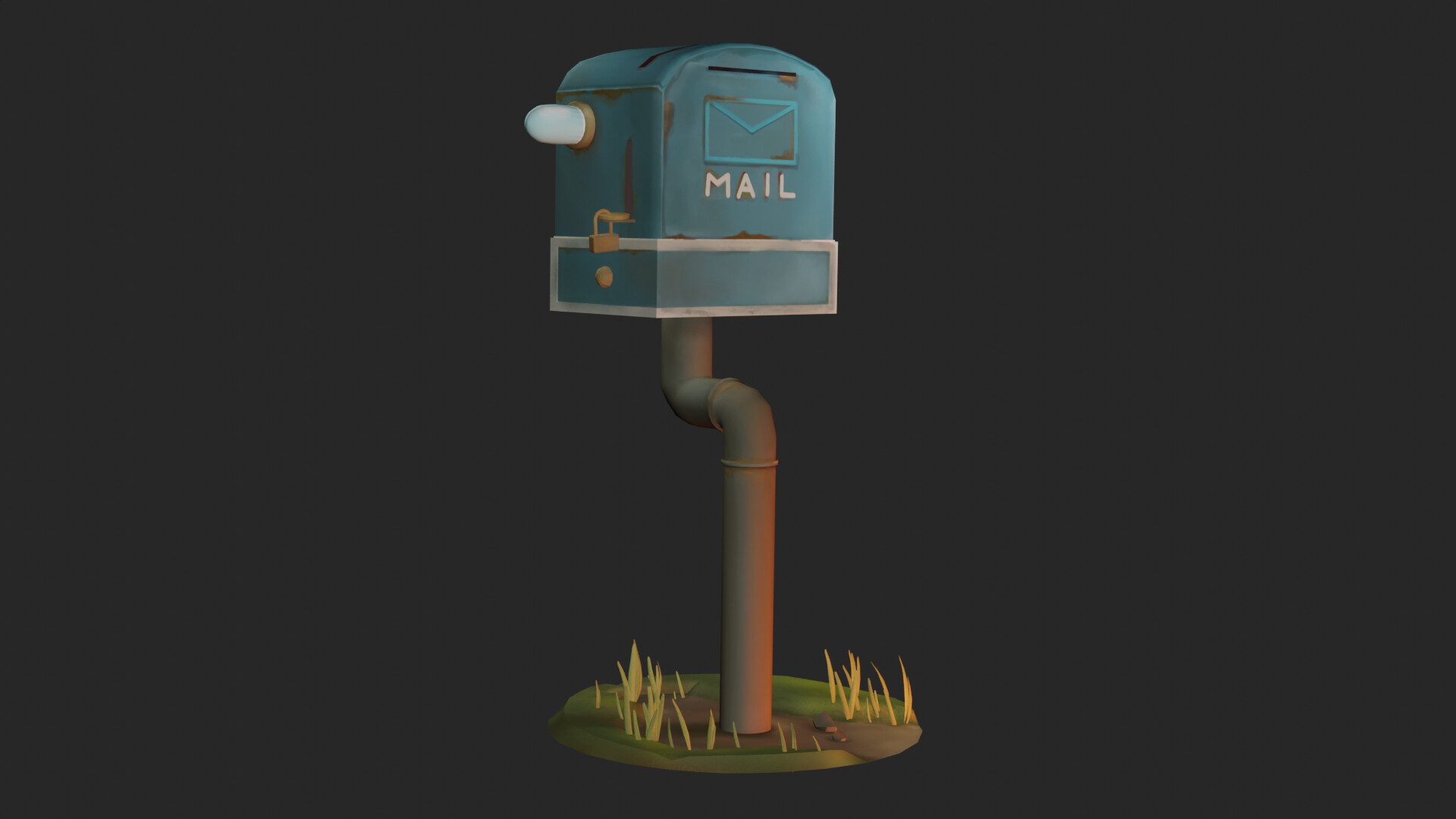ArtStation - MailBox Low Poly Handpainted