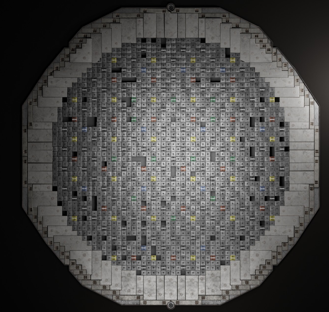 ArtStation - RBMK Reactor with fuel channel covers (Chernobyl WIP)