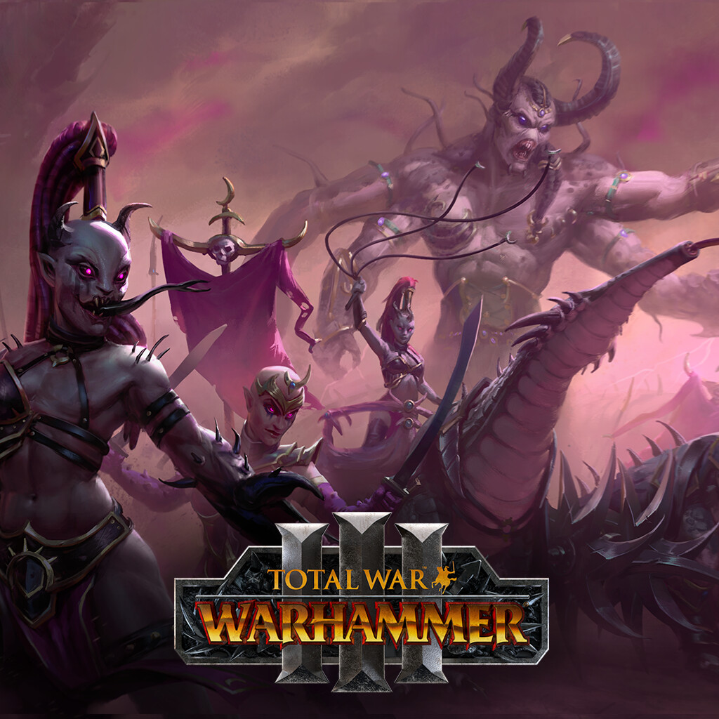 ArtStation - Total War: Warhammer 3 - Slaanesh Loading Screen