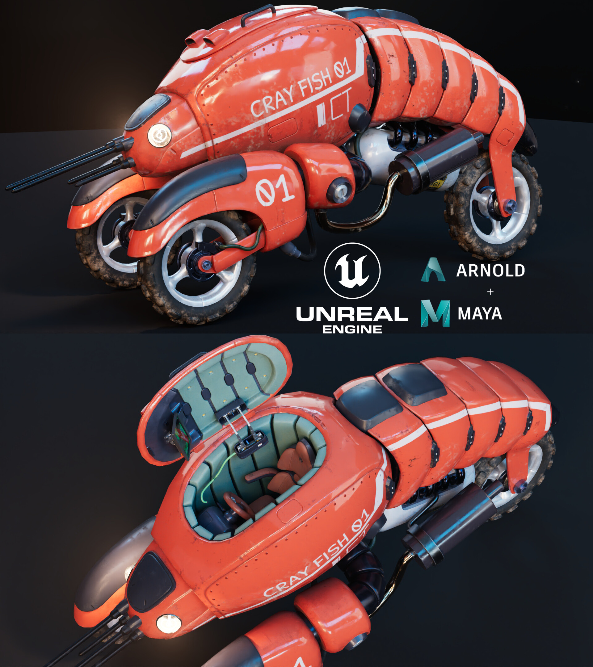 ArtStation - Cray Fish Vehicle