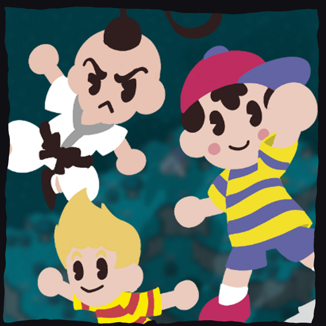 ArtStation - Earthbound Characters Concept Art Redesign