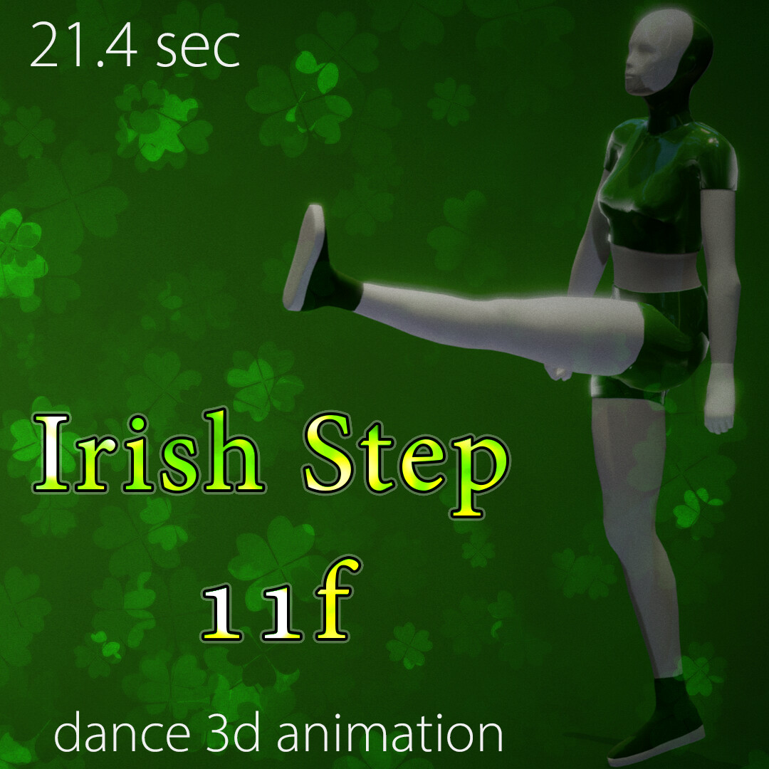 ArtStation - A&M: Irish Step 11f - dance animation (121bpm)