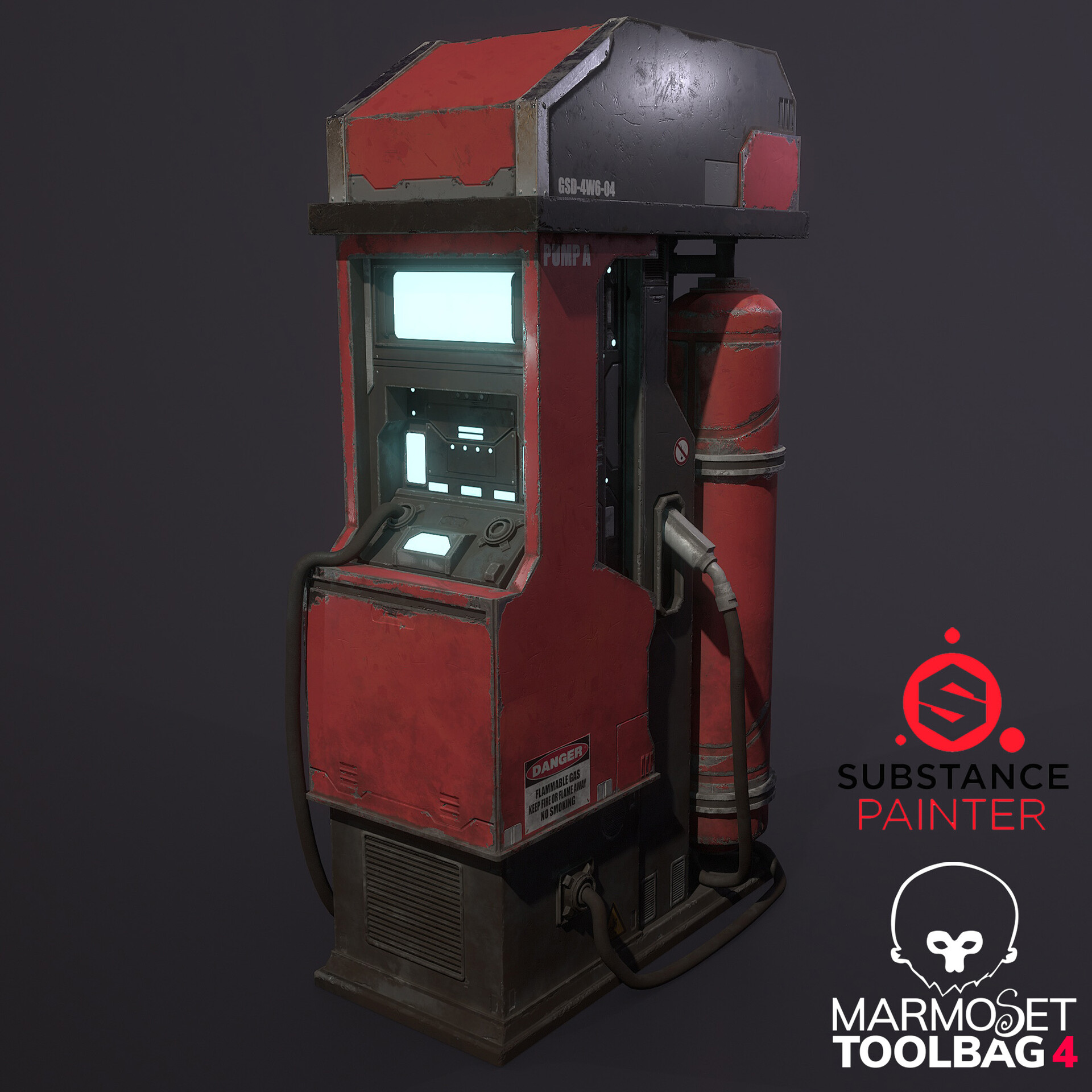 ArtStation - Sci Fi Gas Pump