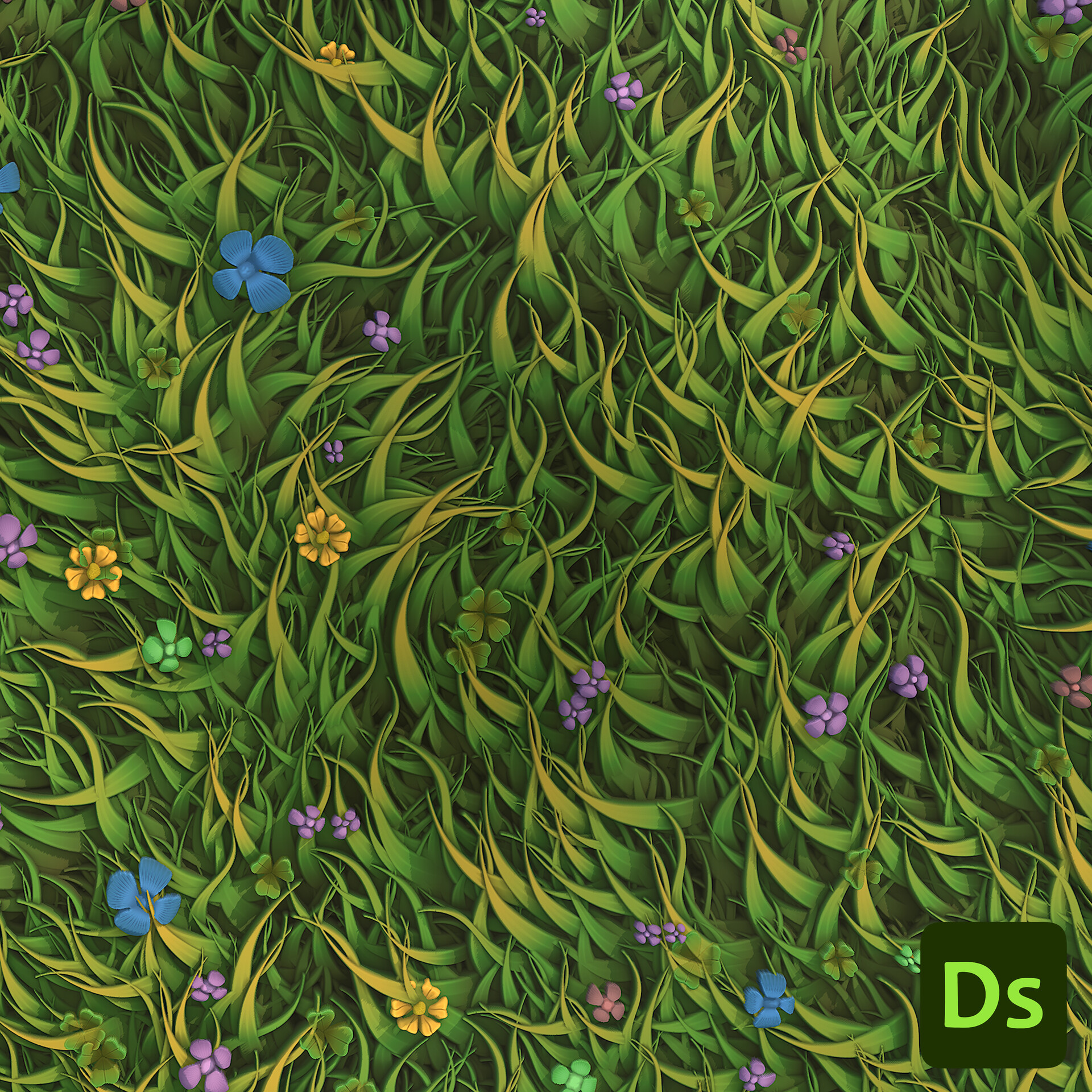 ArtStation - Stylized Grass