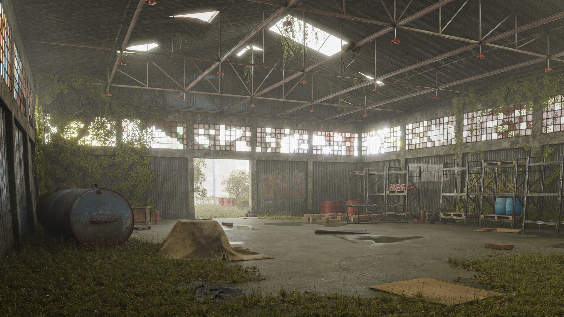 ArtStation - Abandoned Warehouse