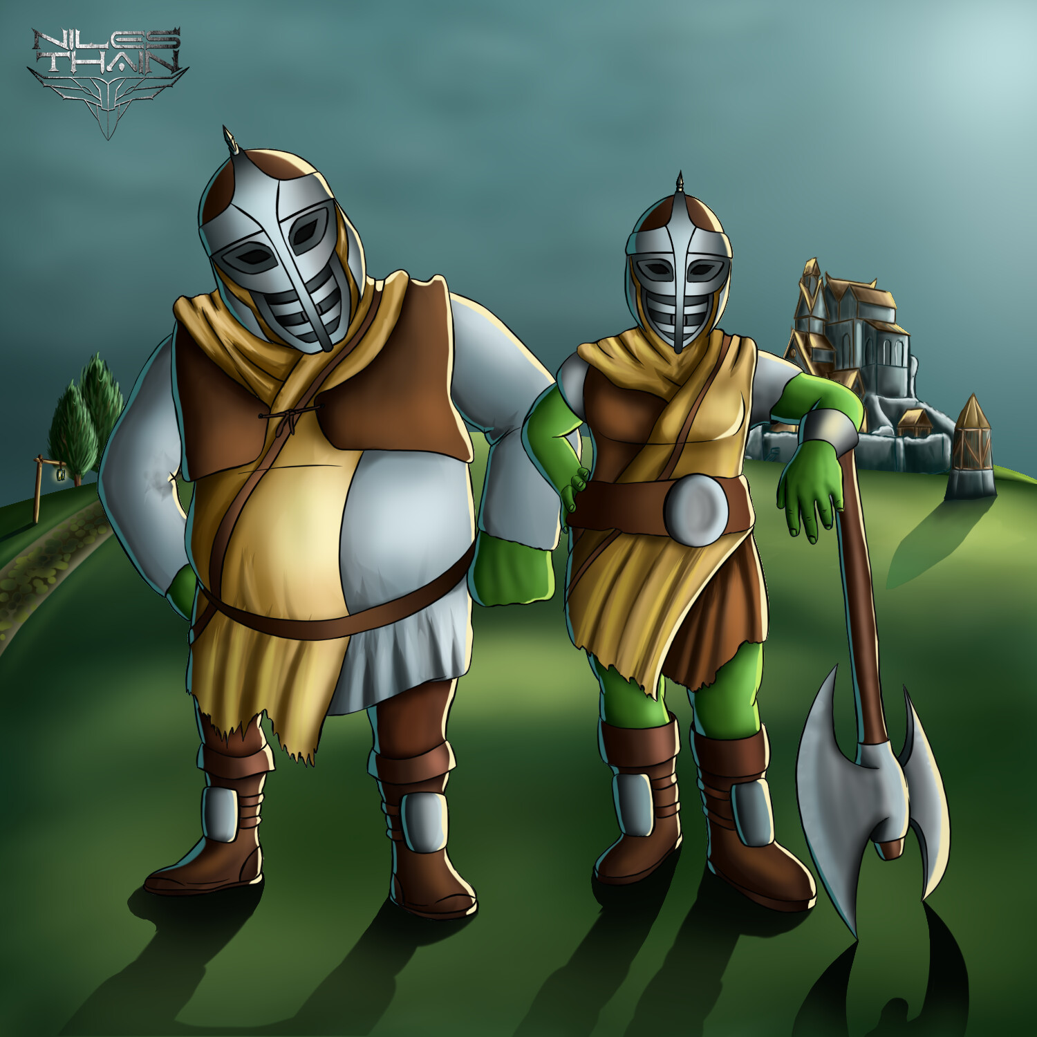 ArtStation - Shrek Guards. TES V: Skyrim