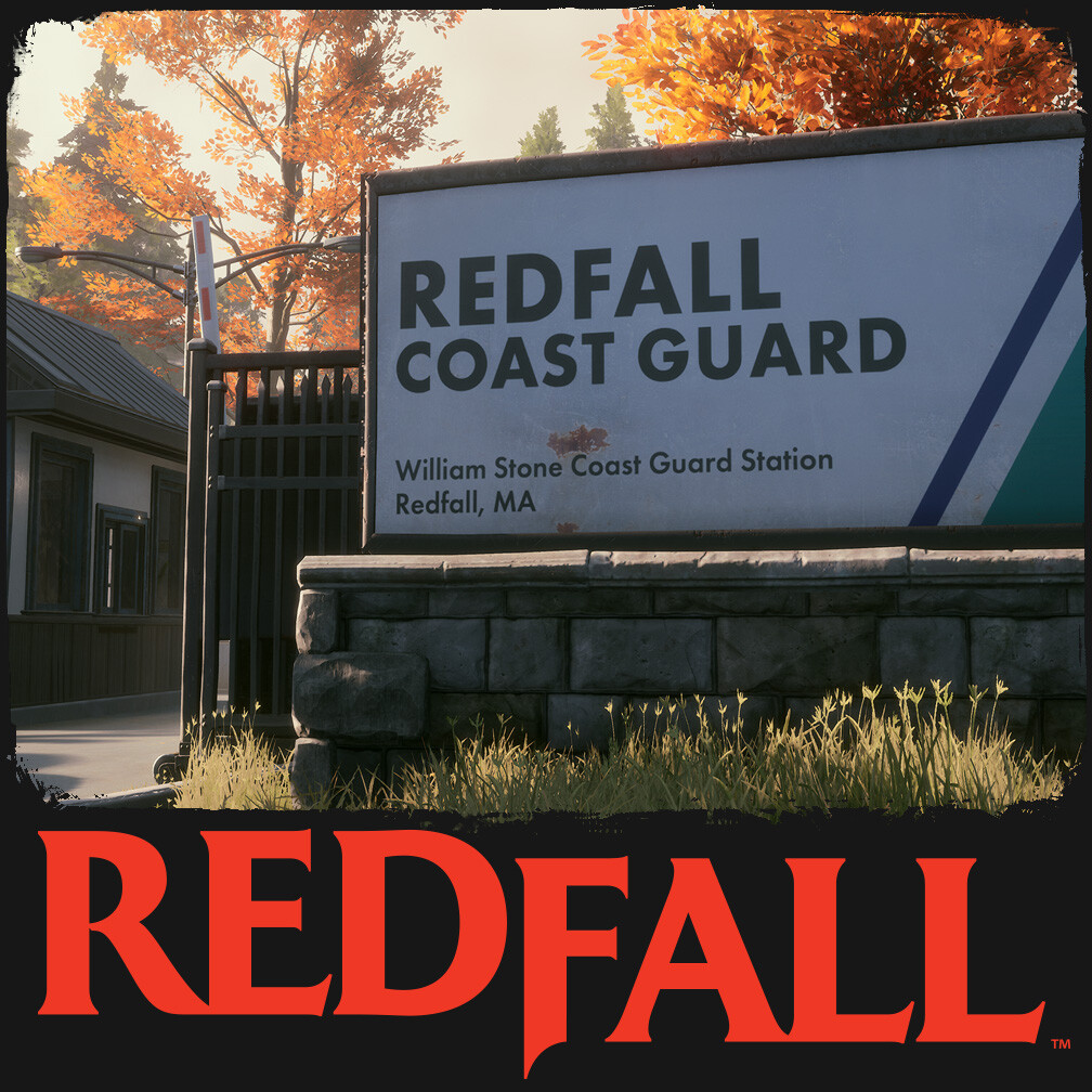 ArtStation - Redfall: Coast Guard Signage