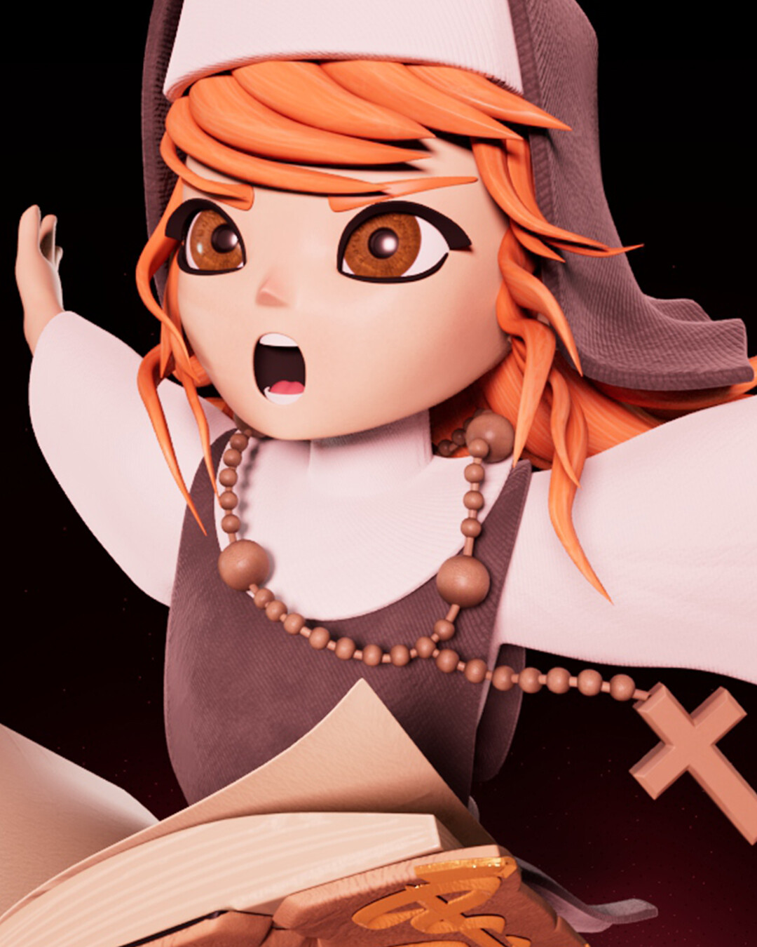 ArtStation - summoning Nun - oc