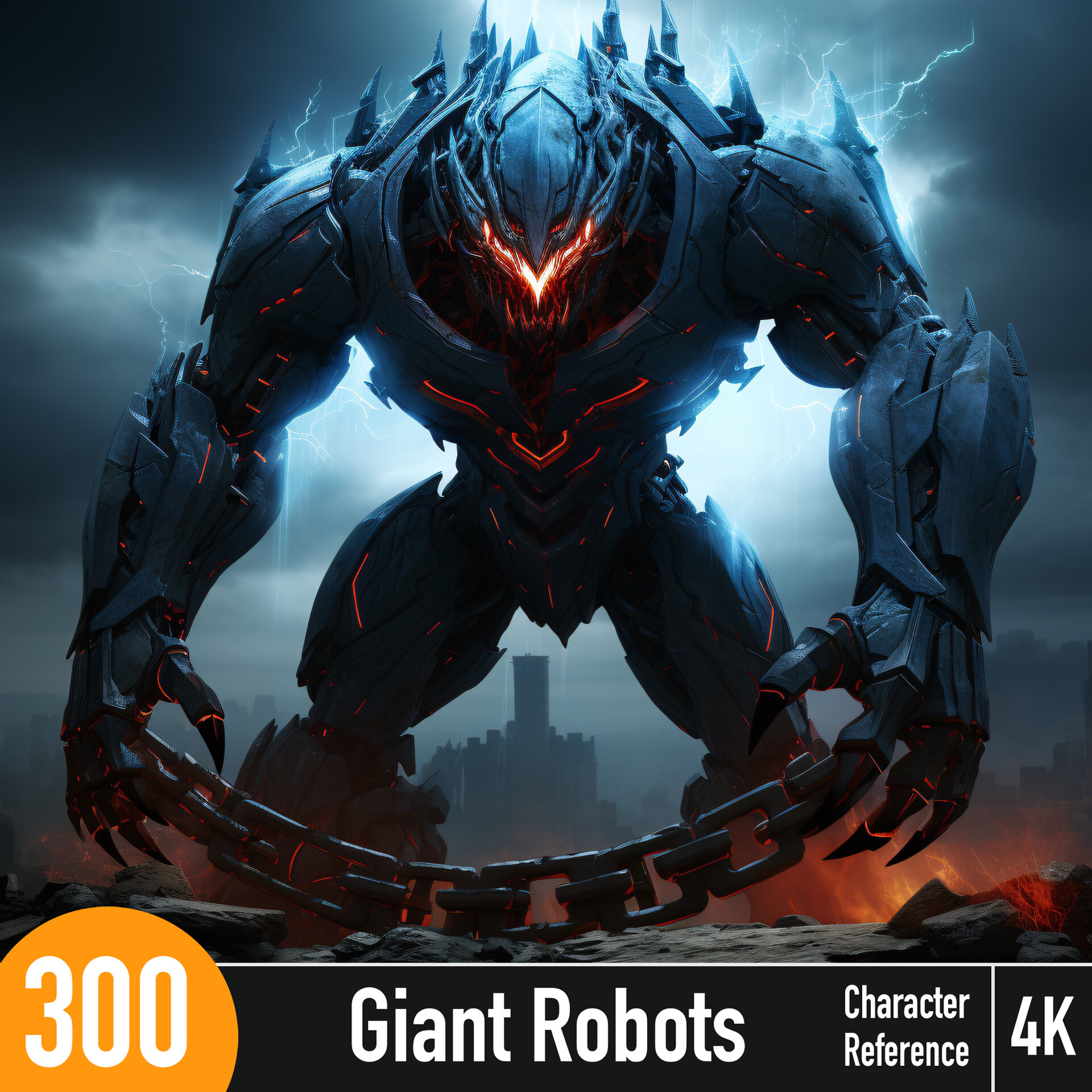 ArtStation - 300 Giant Robots Character Concept (4k)