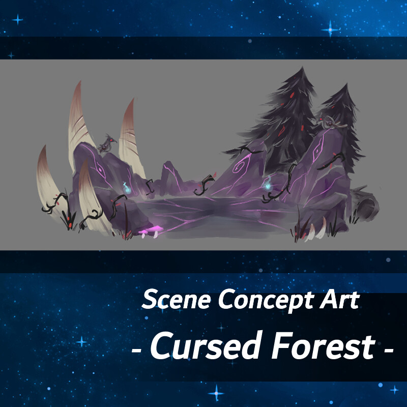 ArtStation - Scene concept design _ Cursed Forest