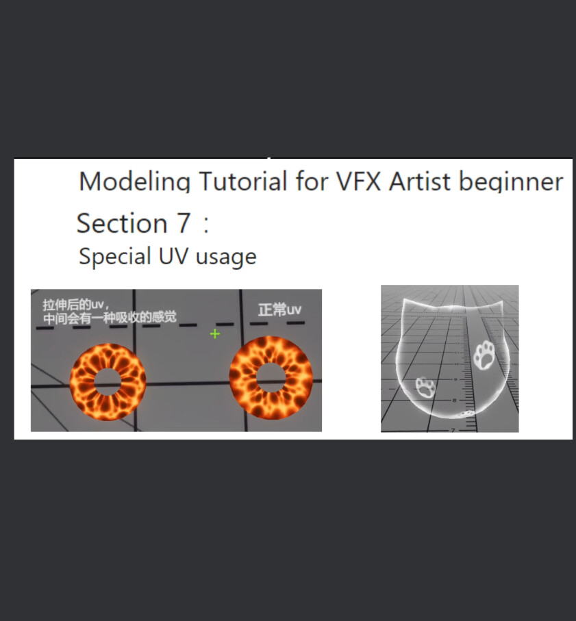 ArtStation - Tutorial：Modeling for VFX beginner 7： Special UV usage