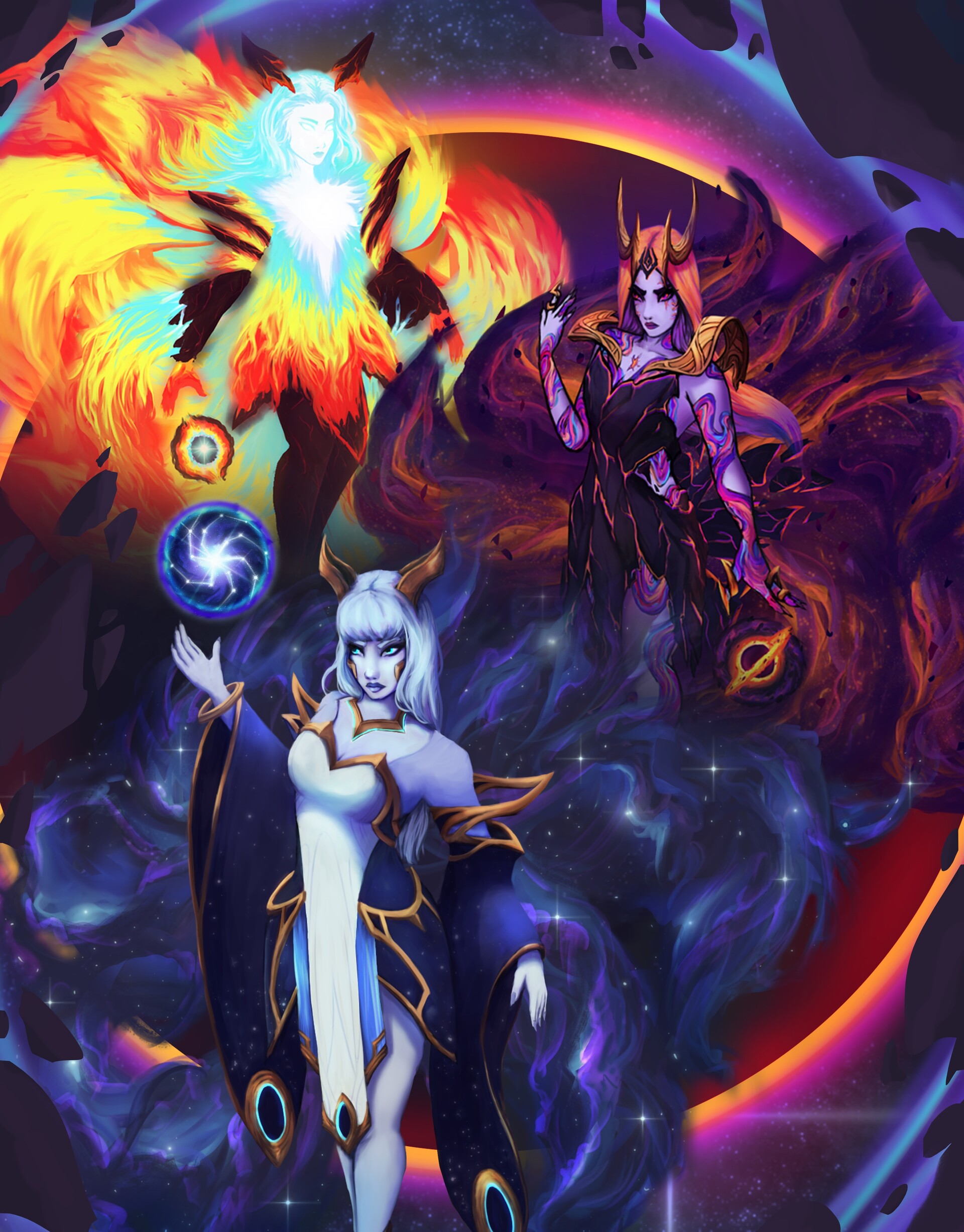 ArtStation - Cosmic Ahri Concept Art Project