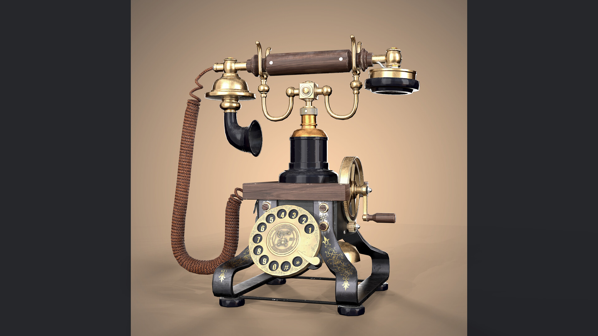 ArtStation - 1892 European Antique Telephone