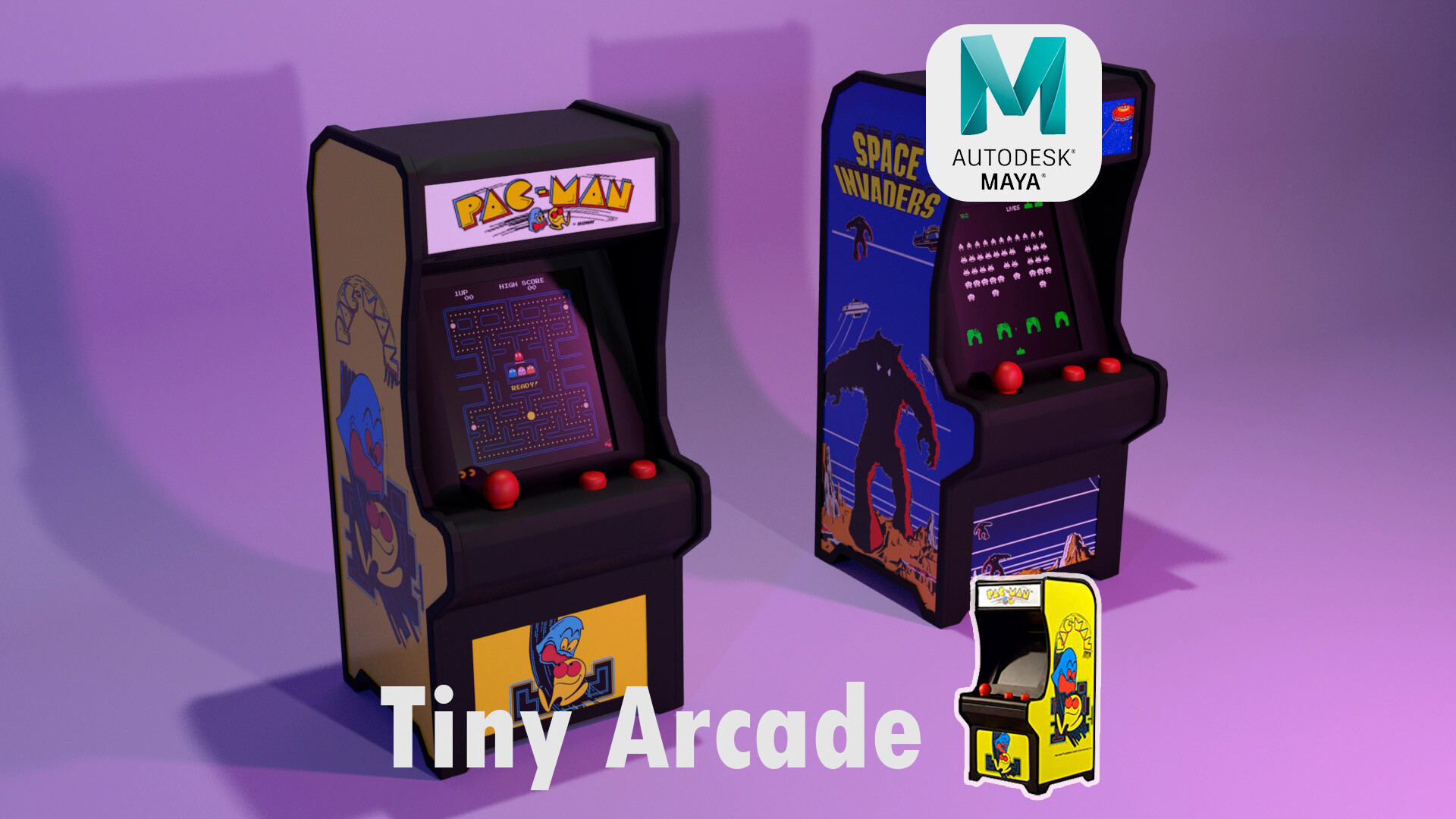 ArtStation - Tiny Arcade Machines