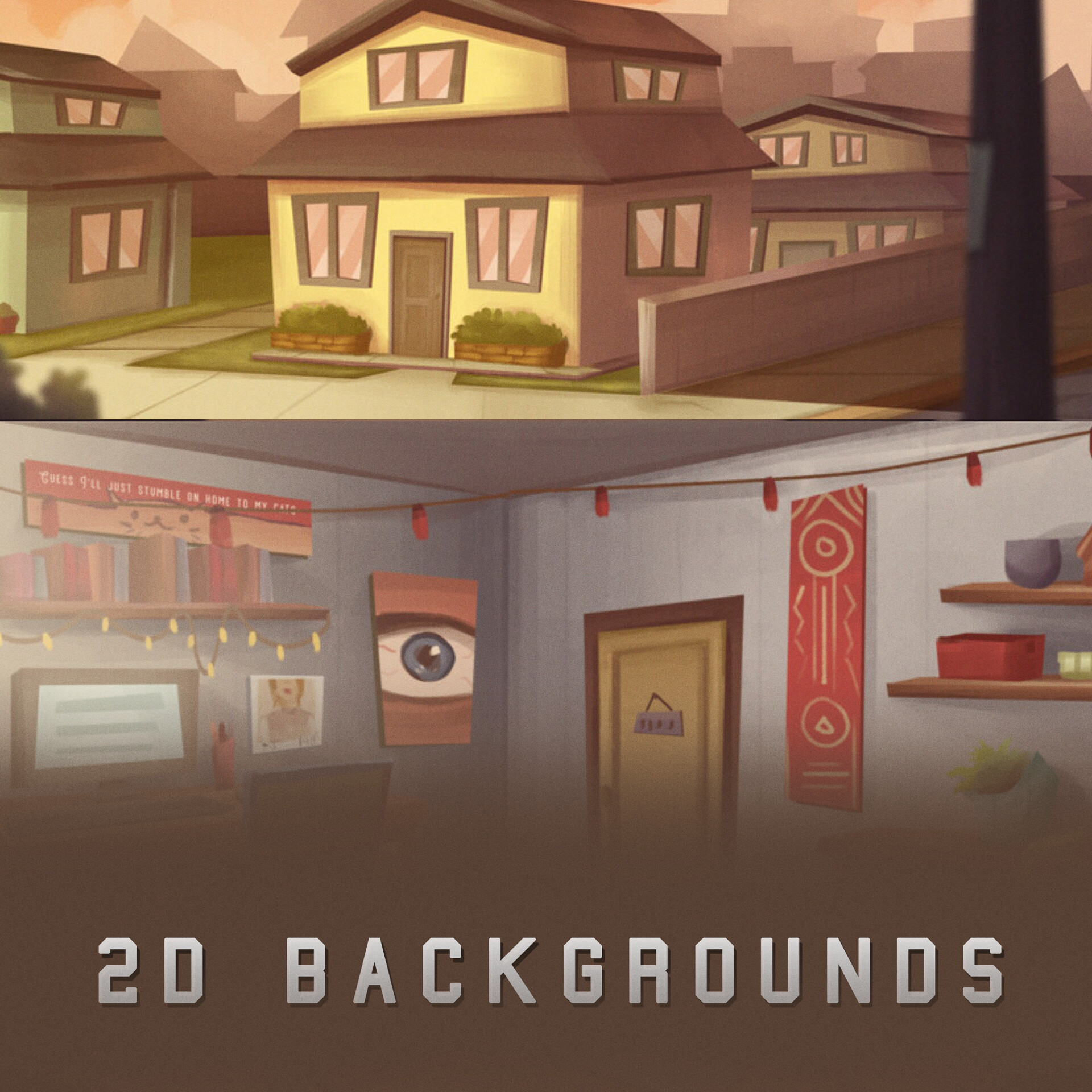ArtStation - 2D Backgrounds for 2D Project
