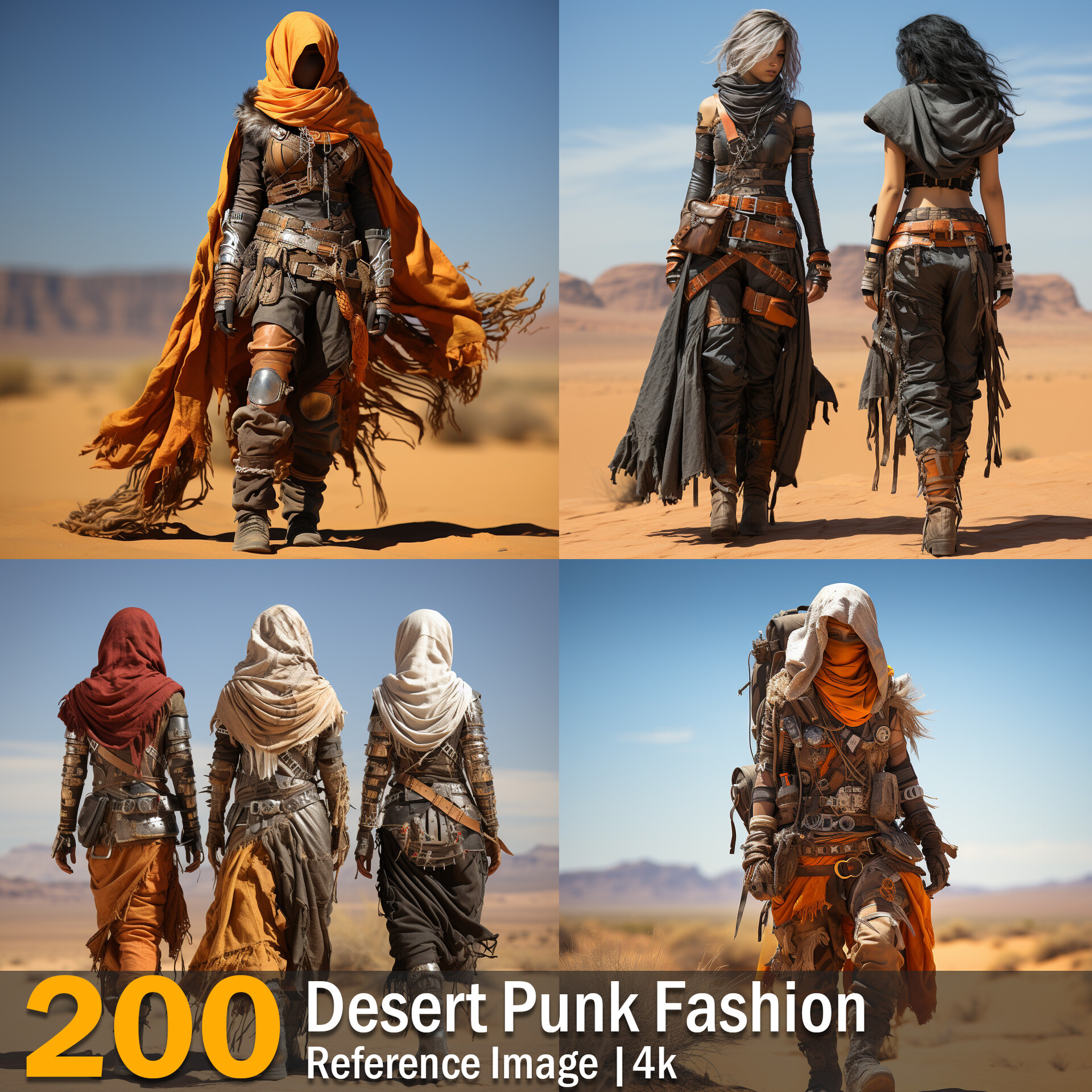 ArtStation - Desert Punk Fashion | Reference Images | 4K