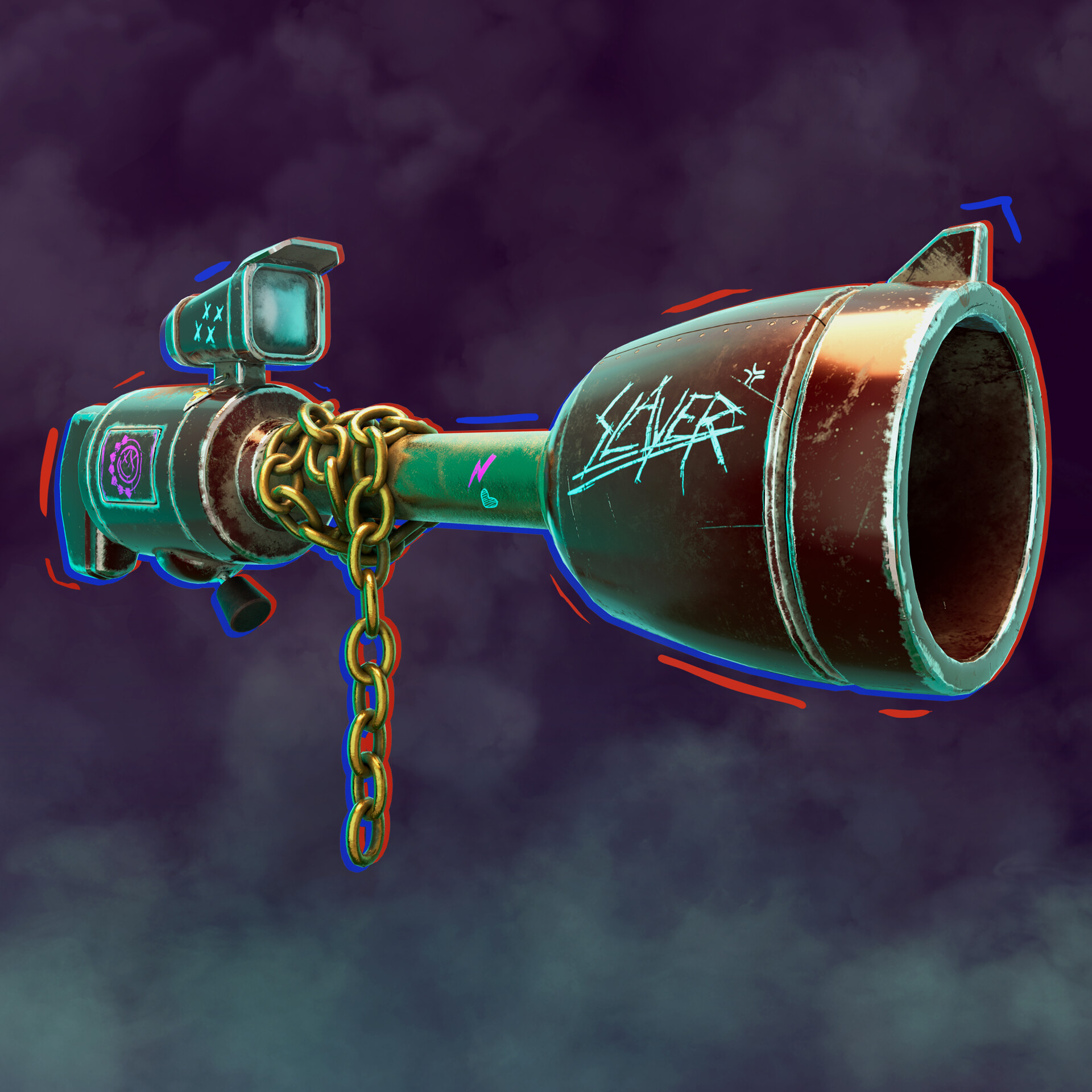 ArtStation - Stylized Sniper Render