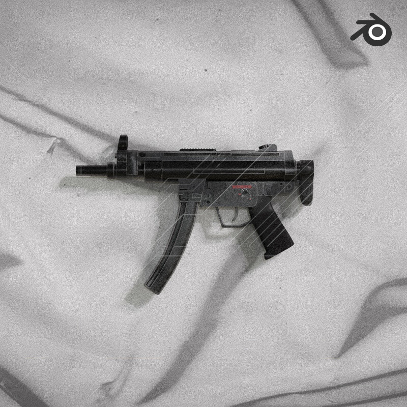 ArtStation - MP5 - (Low poly) Detail Model Game Asset