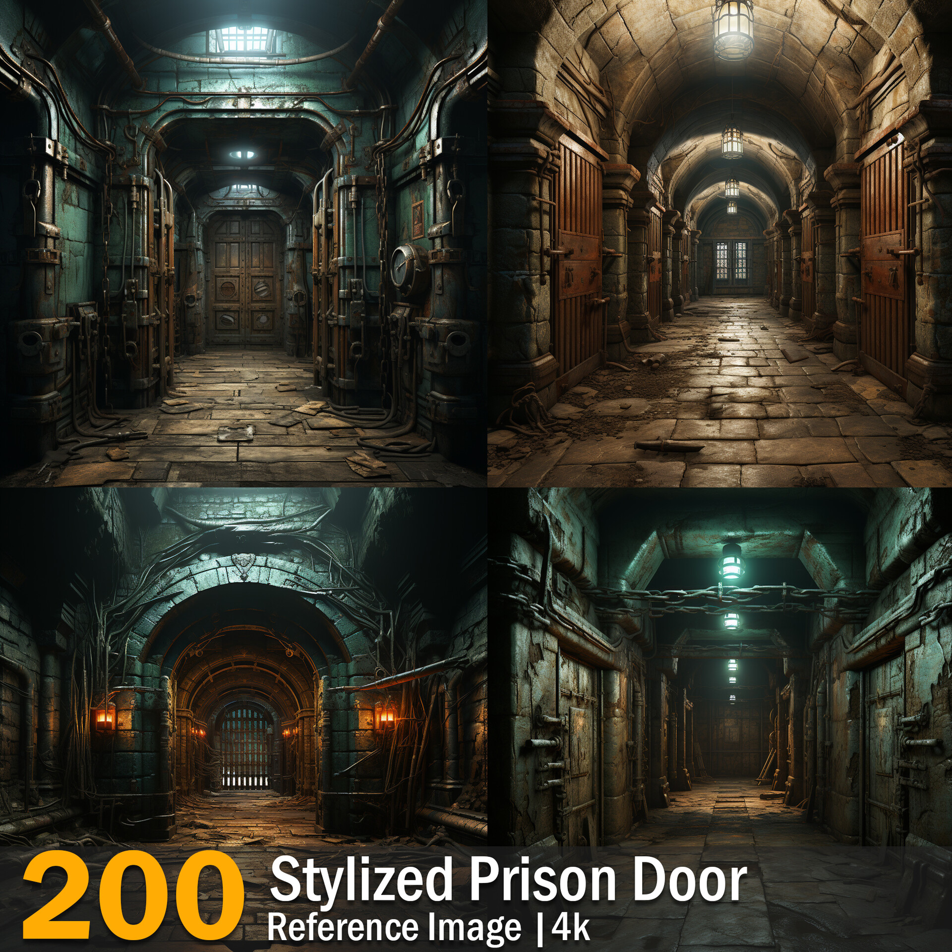 ArtStation - Stylized Prison Door | Reference Images | 4K