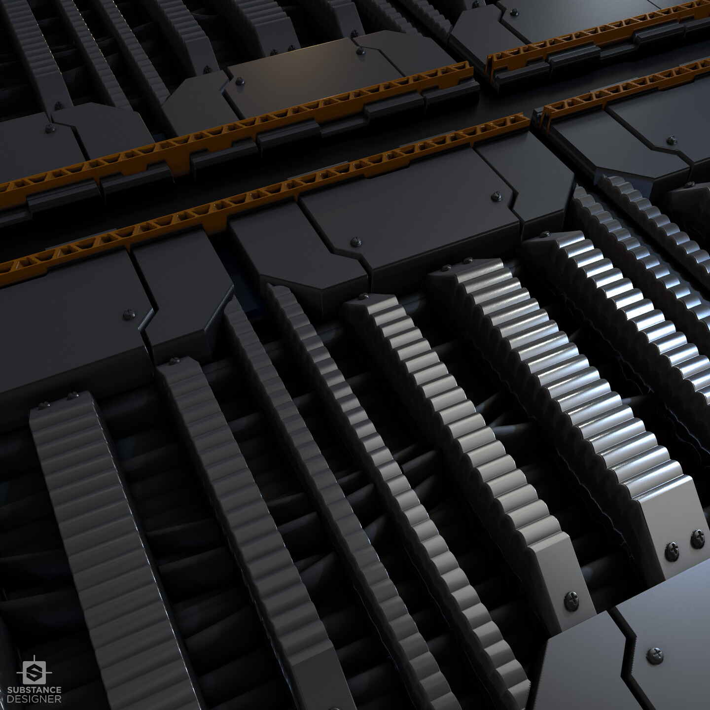 ArtStation - Sci-Fi Panels - Substance Designer