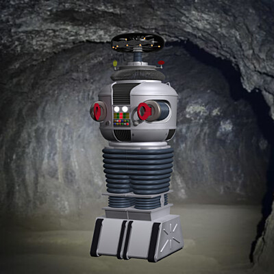 ArtStation - The B-9 Robot Messing With Your Eyeglasses