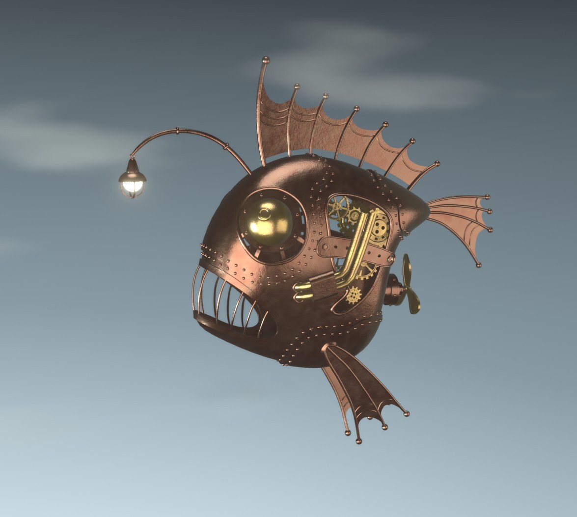 ArtStation - Steampunk fish