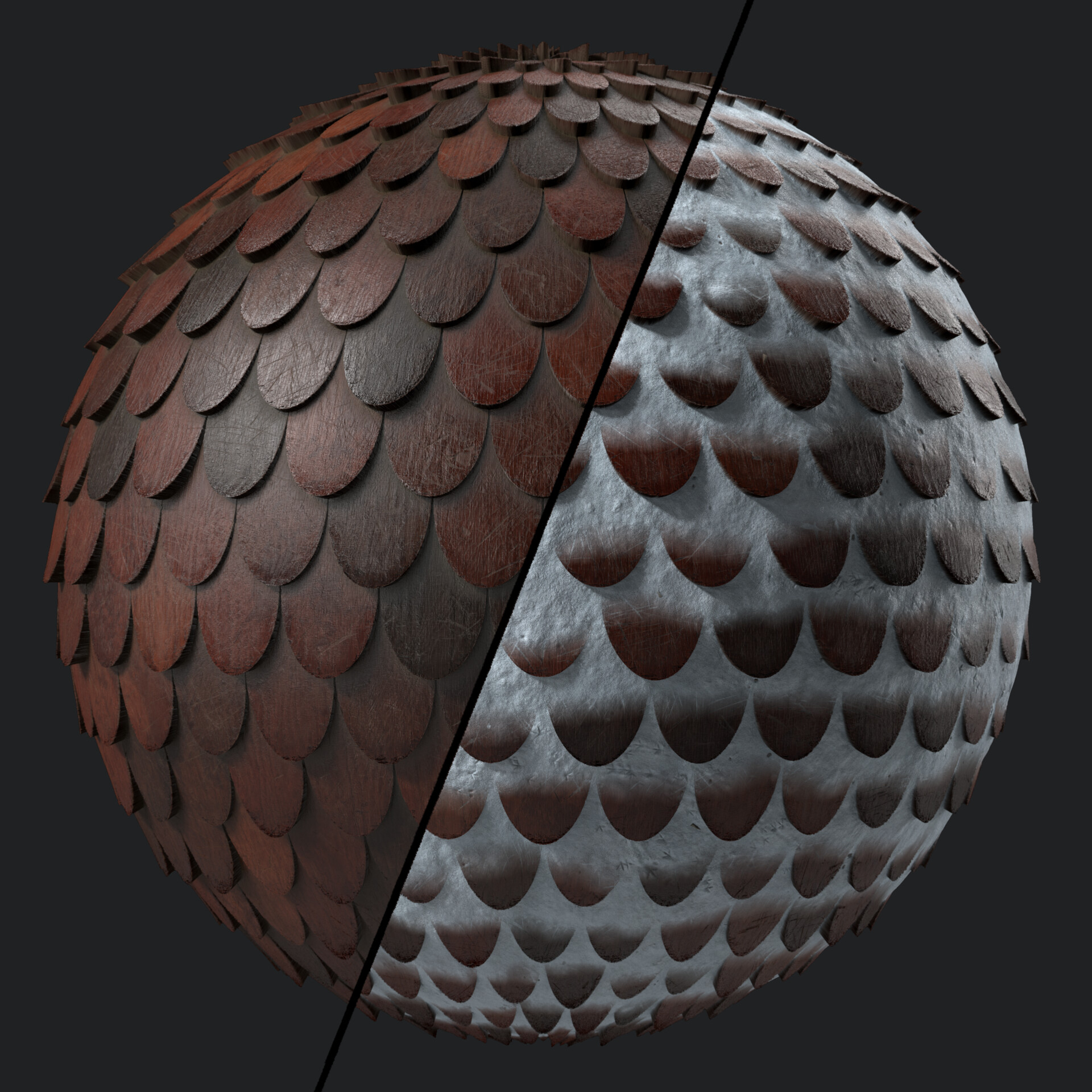 ArtStation - Roof Tile Materials 85- Wooden Roofing By Snow | Sbsar ...