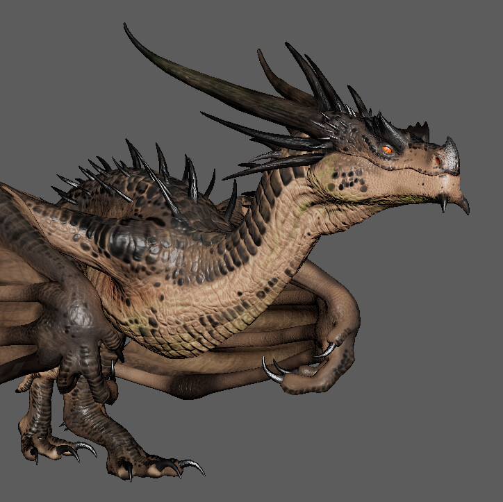 ArtStation - Walking dragon animation