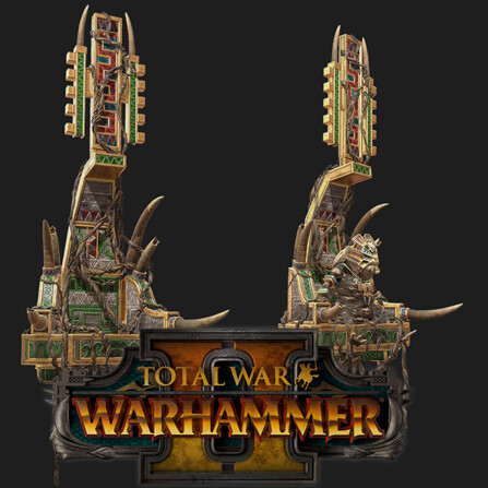 ArtStation - Warhammer 2 - Lord Kroak palanquin