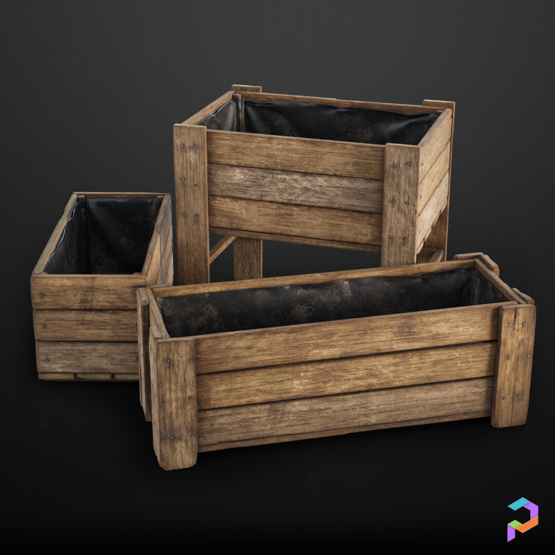James Ray Cock - Planter Boxes - Free CC0 Asset