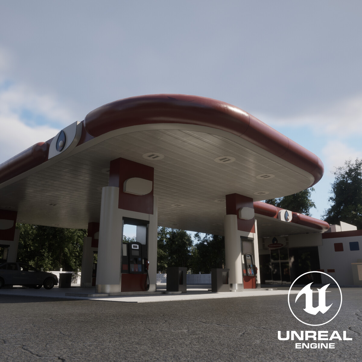 ArtStation - Generic Gas Station