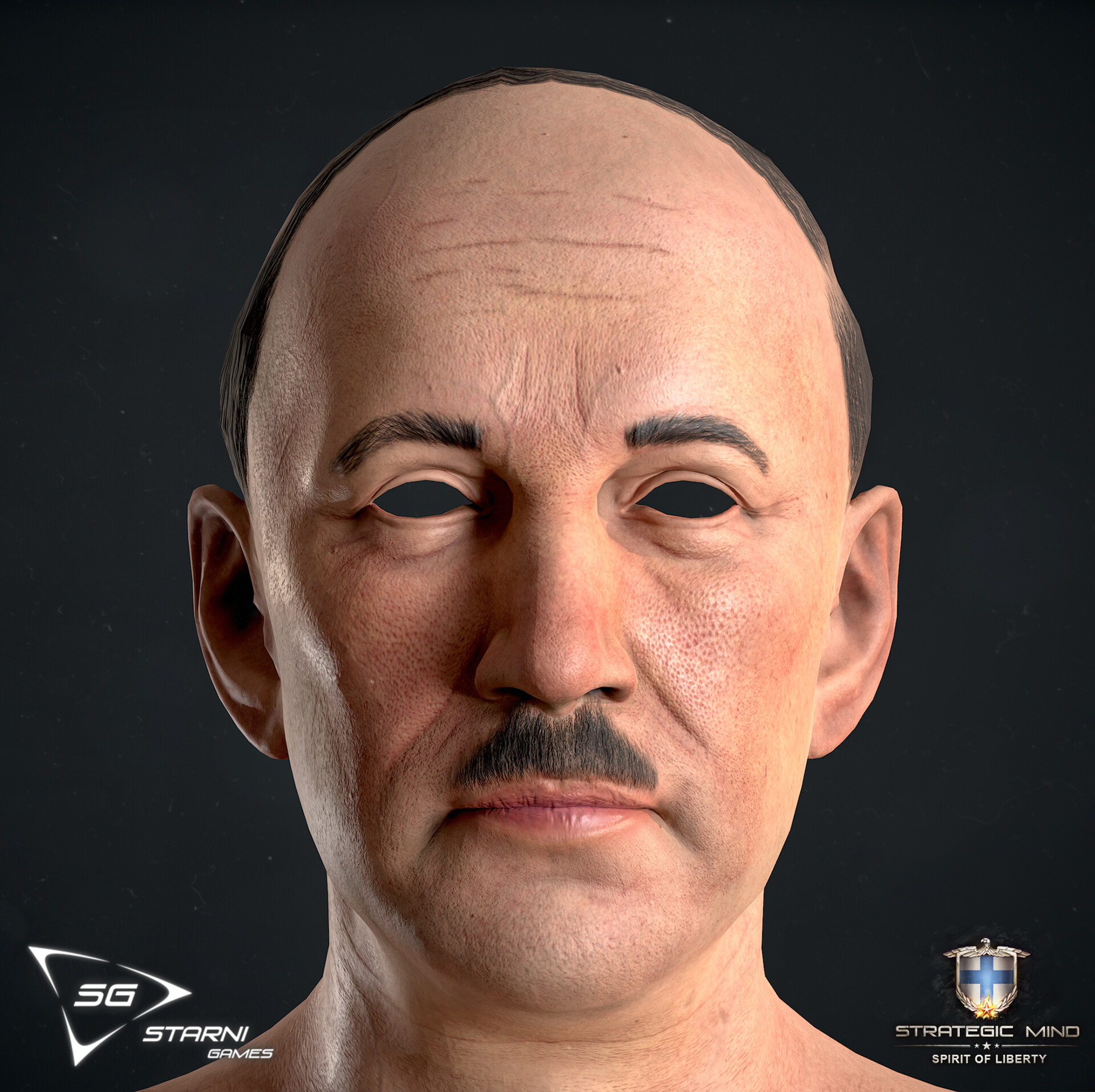 ArtStation - Risto Heikki Ryti head texturing