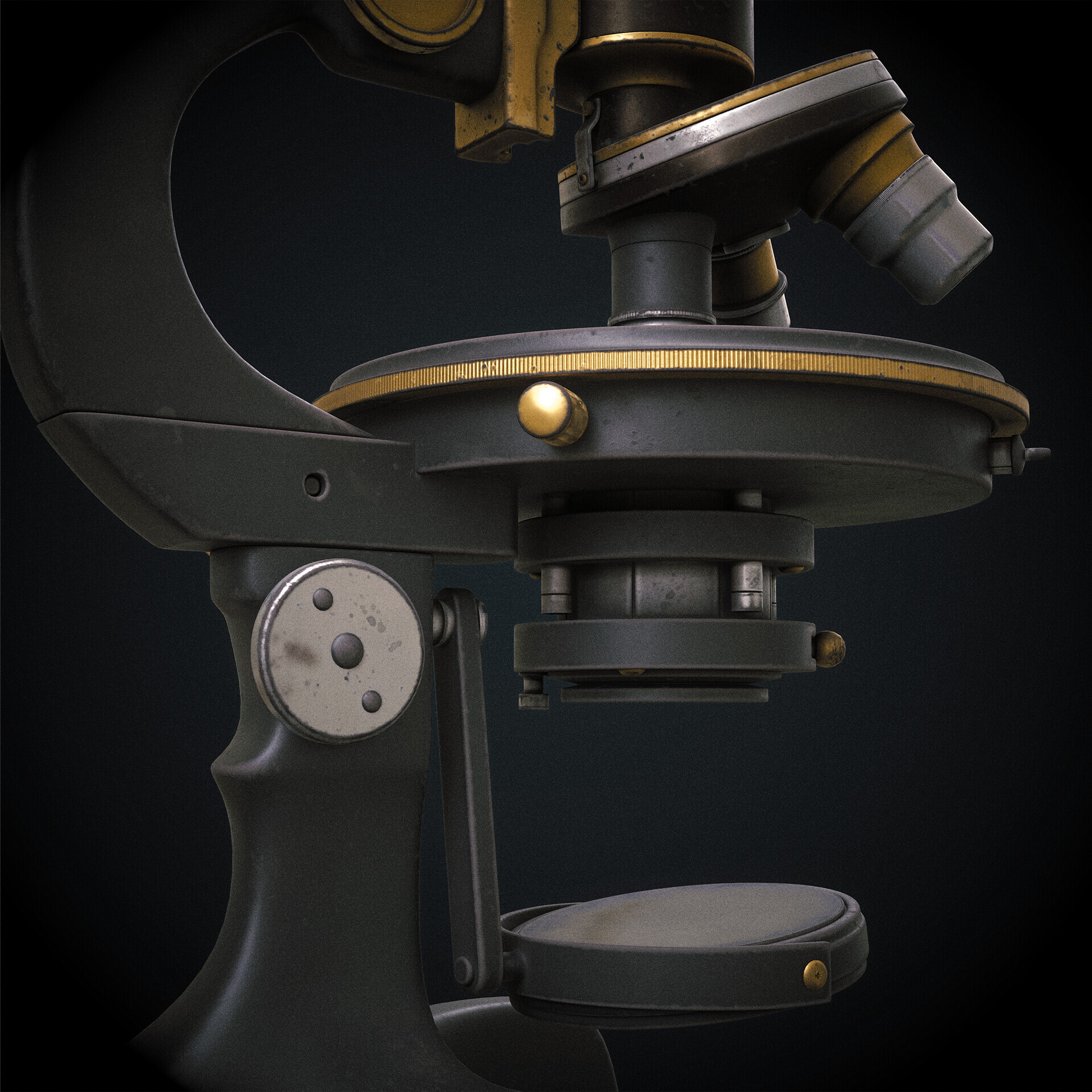 ArtStation - Old Microscope